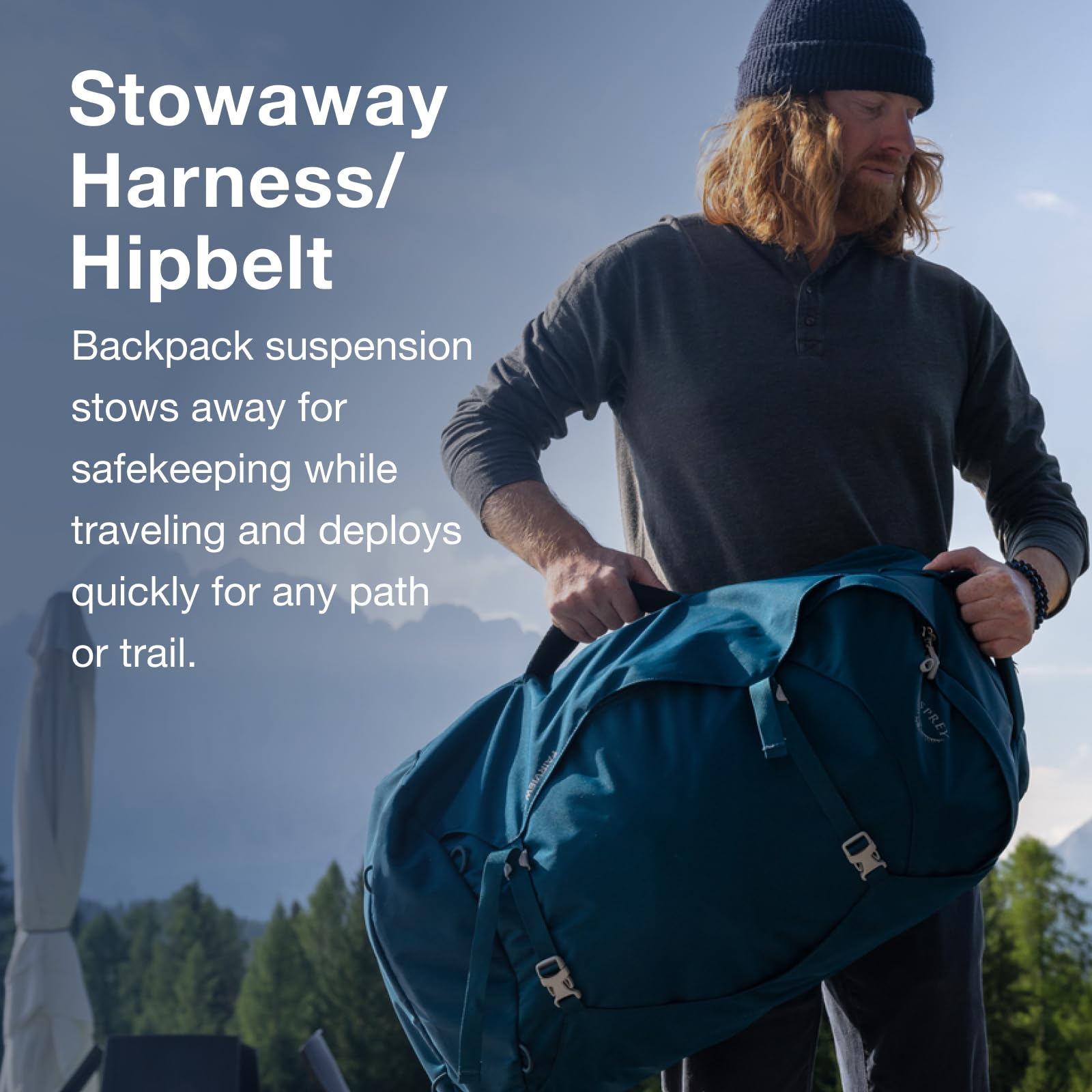 Osprey Fairview 55 Women's Travel Backpack, Winter Night Blue