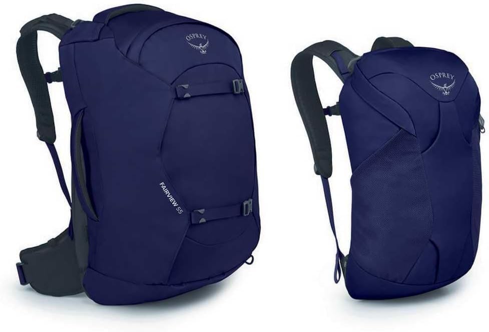 Osprey Fairview 55 Women's Travel Backpack, Winter Night Blue