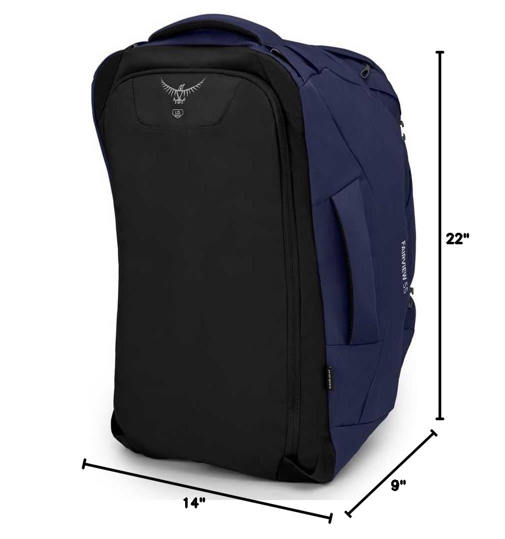 Osprey Fairview 55 Women's Travel Backpack, Winter Night Blue