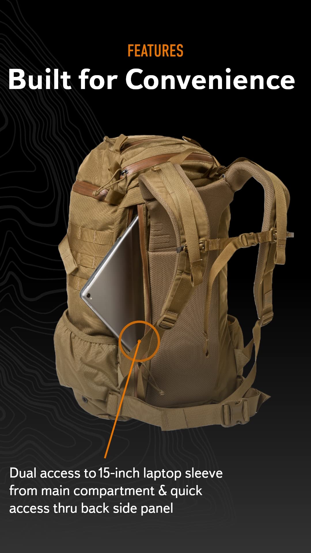 Mystery Ranch 2 Day Backpack - Tactical Daypack Molle Hiking Packs, Coyote, L/XL
