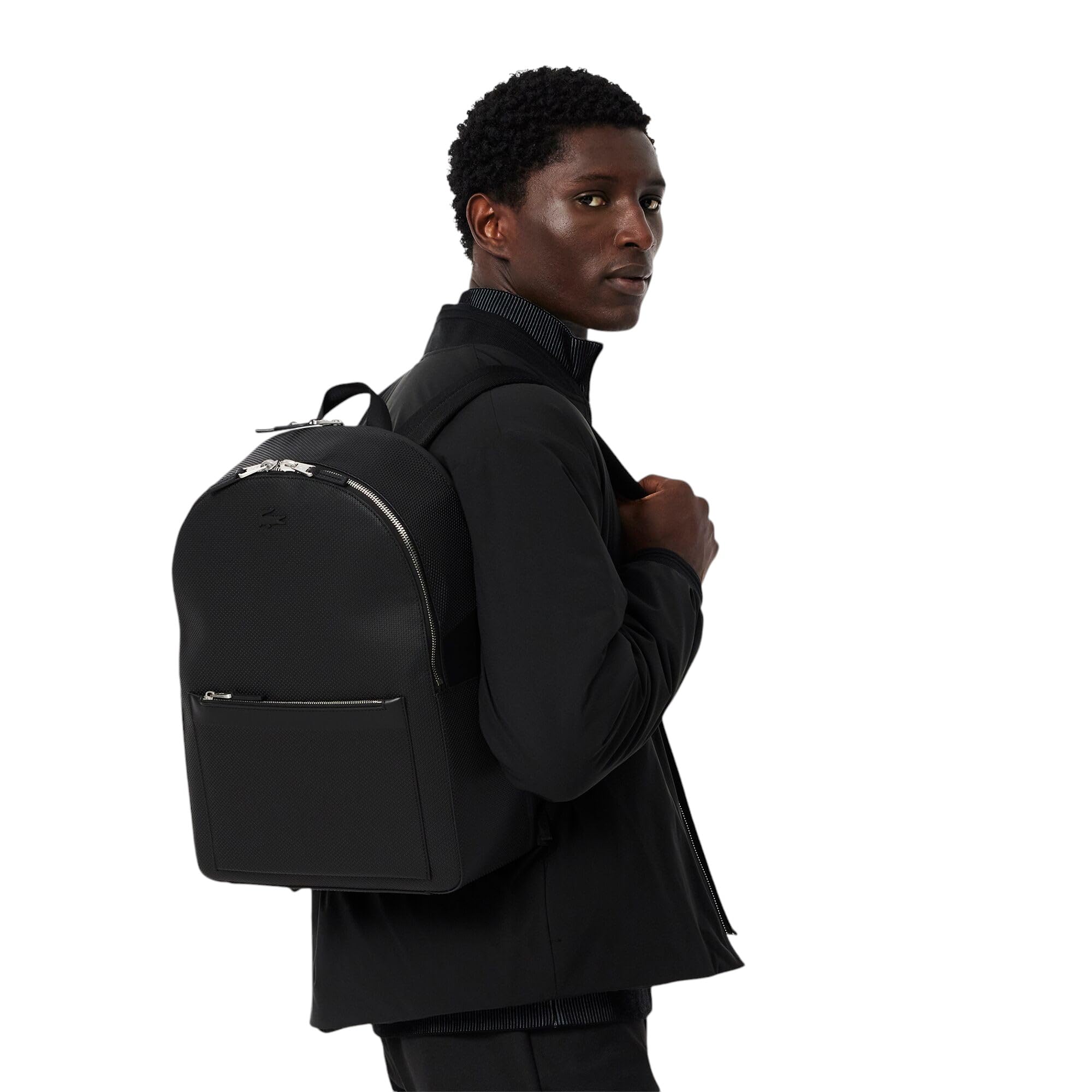 Lacoste Men's Chantaco Backpack, Black, ONE