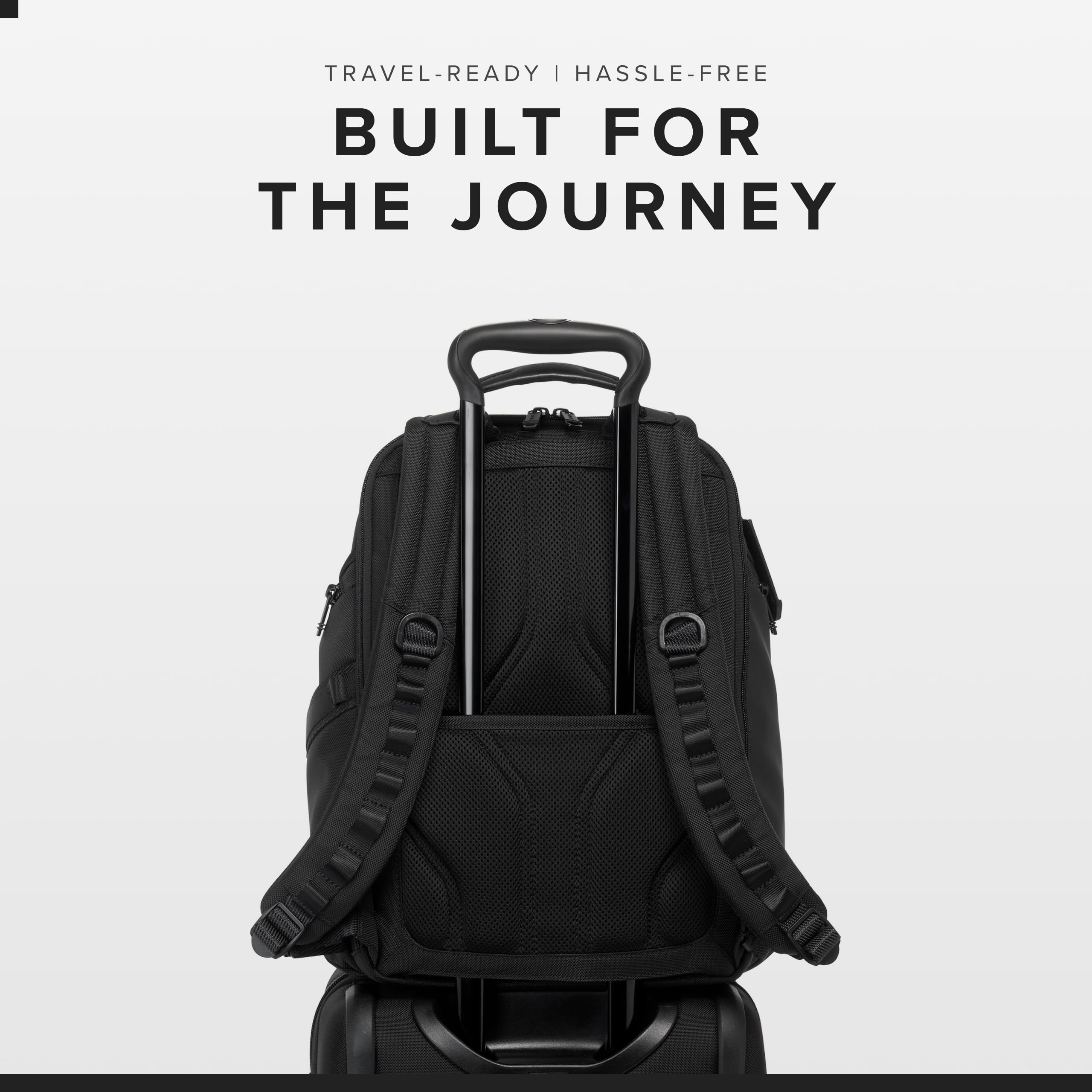 TUMI Men's Search Backpack, Black, One Size
