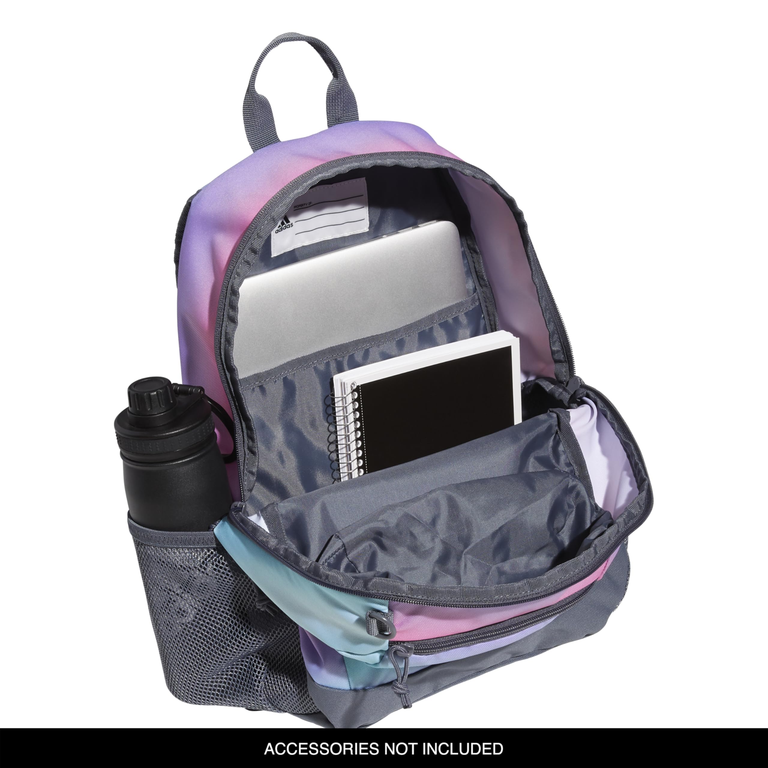 adidas Back to School BTS Creator Backpack, Gradient Rose Tone Pink/Onix Grey, One Size