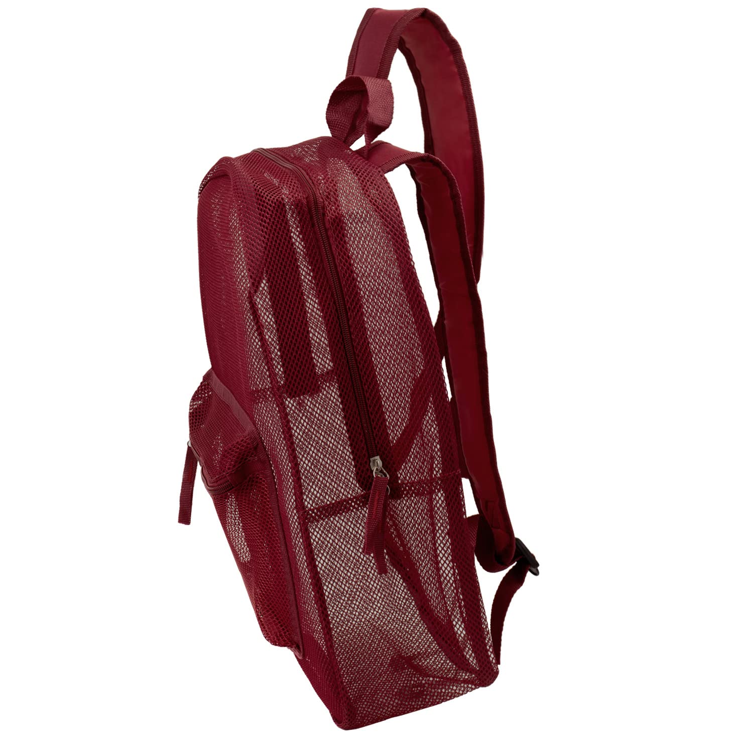 Moda West 17" See Thru Mesh Wholesale Backpack in 5 Asst Colors - Bulk Case of 24 Clear Bookbags