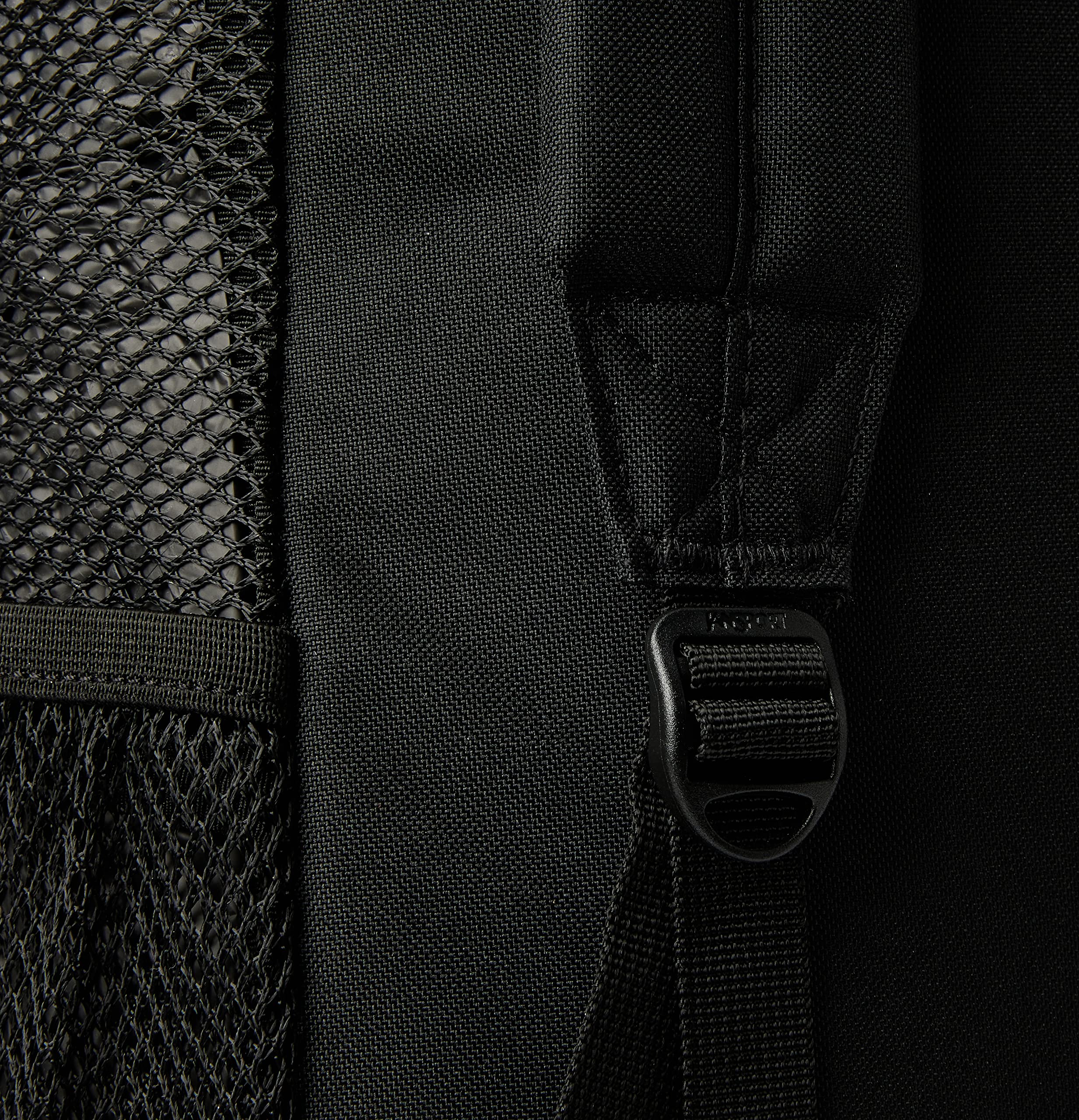 JanSport Eco Mesh Backpack for School, Black, 17” x 12.5” x 6” - Semi-Transparent Bookbag for Middle School Girls, Boys, Adults with Laptop Sleeve, Padded Back Panel - Large Student Backpack