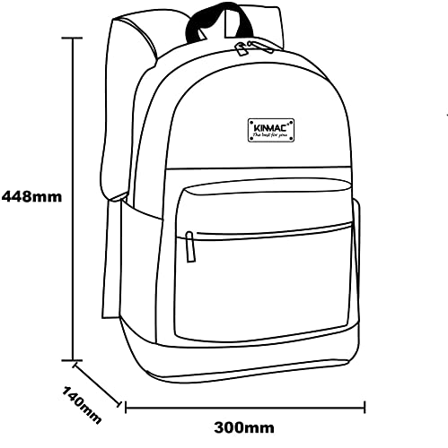 Kinmac New Bohemian Laptop Backpack with Massage Cushioned Straps Student Travel Outdoor Backpack for Laptop Up to 15.6 Inch