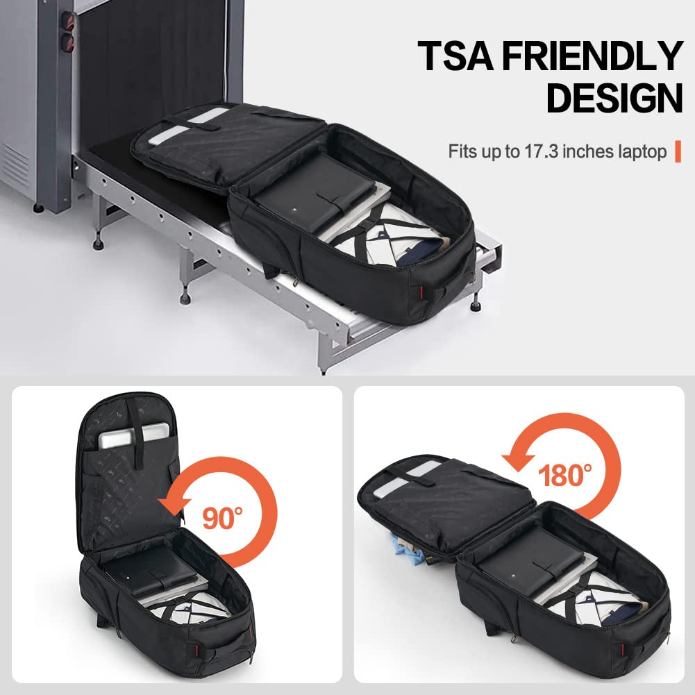 OIWAS Rolling Backpack for Laptop Large Wheeled School Bookbag Roller Daypack Travel Business Bags Suitcase Men Women