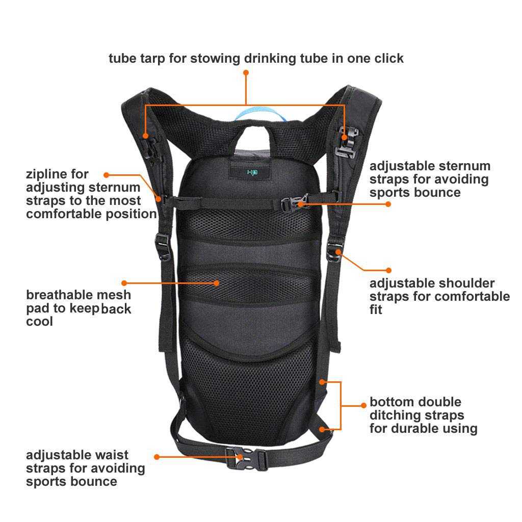 Arvano Bike Backpack Small Mountain Biking Daypack Cycling Hiking Bicycle Skiing Mtb Pack 6l