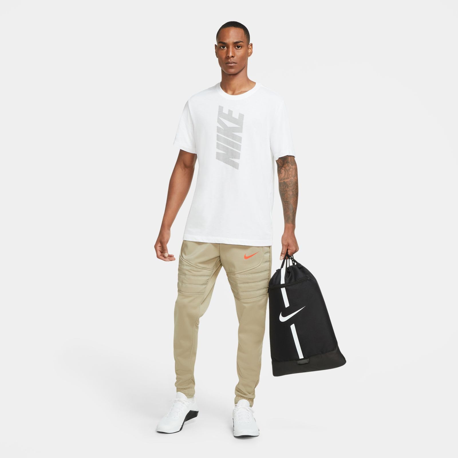 Nike Men's Acdmy Sp21 Sportbag, Black/Black/White, One Size