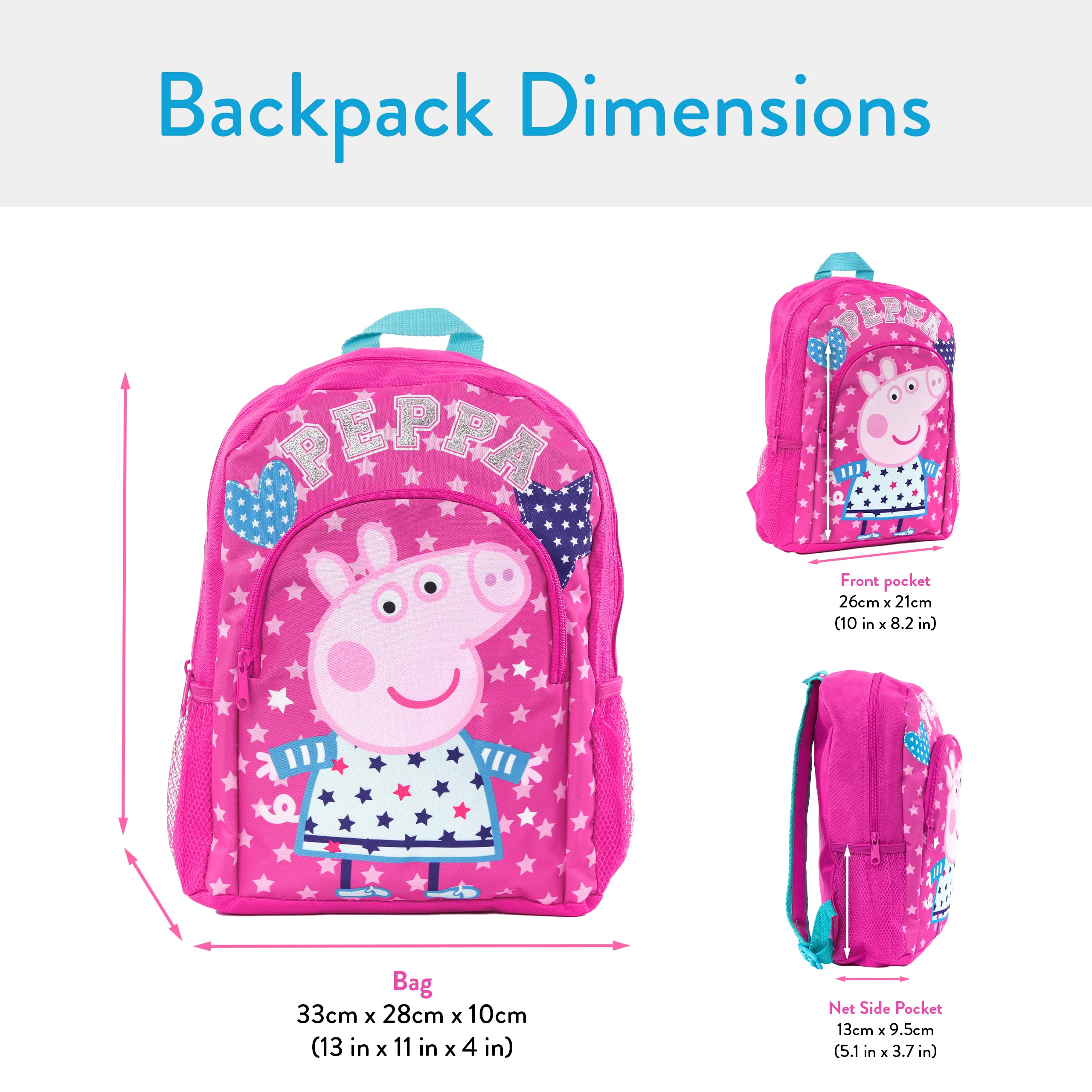 Peppa Pig Girls Peppa Pig Backpack (Pink)