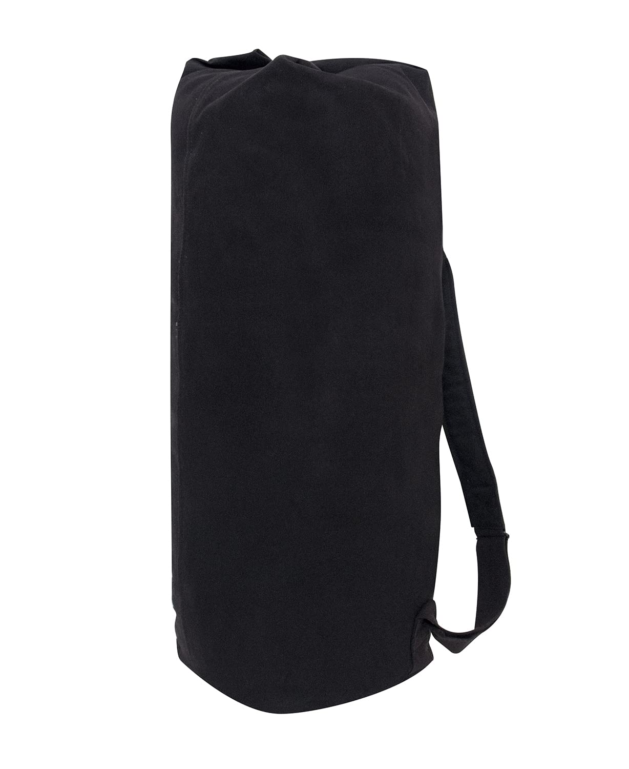 Rothco Gi Style Canvas Double Strap Duffle Bag, Black