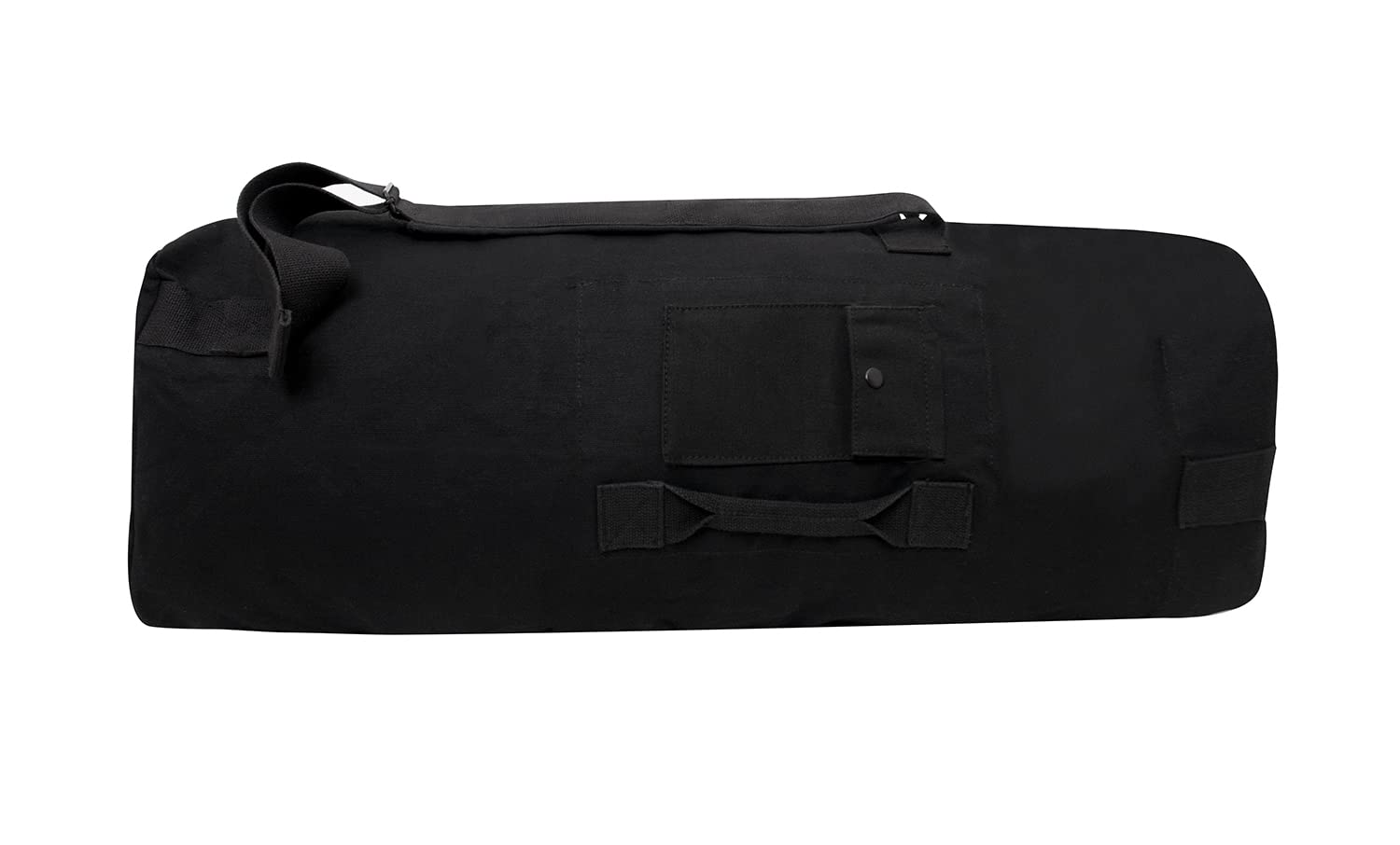 Rothco Gi Style Canvas Double Strap Duffle Bag, Black