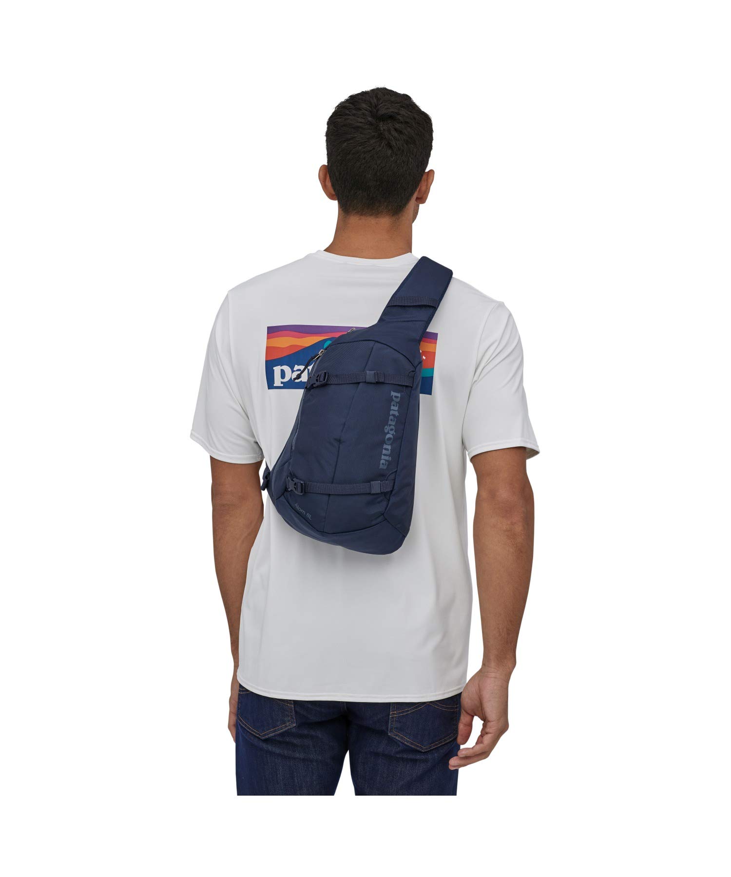 Patagonia Shoulder Bag, Classic Navy W/Classic Navy, Atom Sling 8L