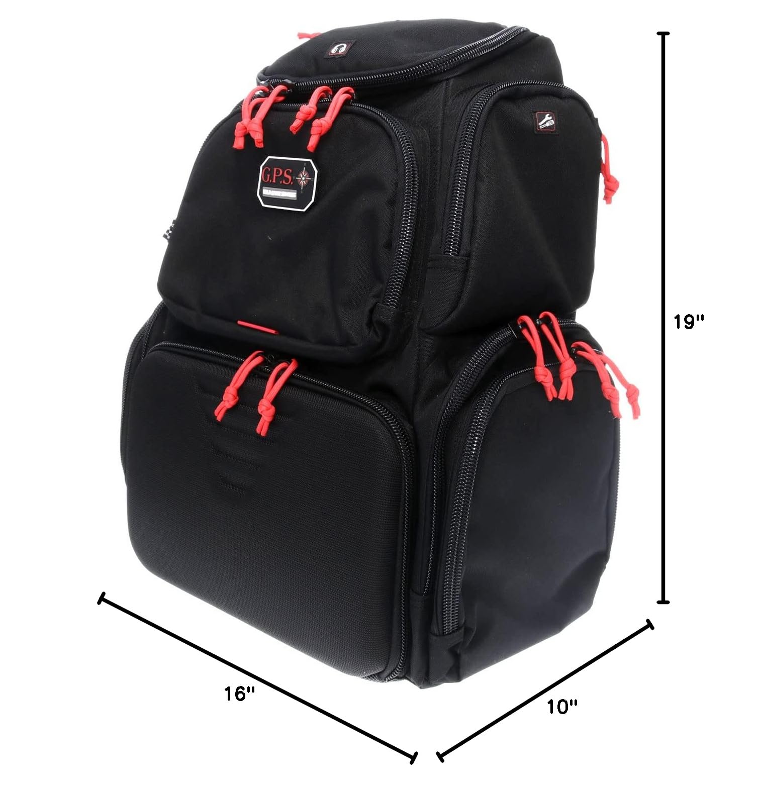 G.P.S. Handgunner Backpack Black GPS-1711BP