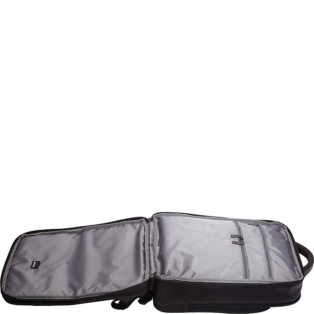Kenneth Cole Reaction Manhattan Commuter Slim Backpack 16" Laptop Computer & Tablet Travel, Business, Work, School Bookbag, Brown, Colombian Leather