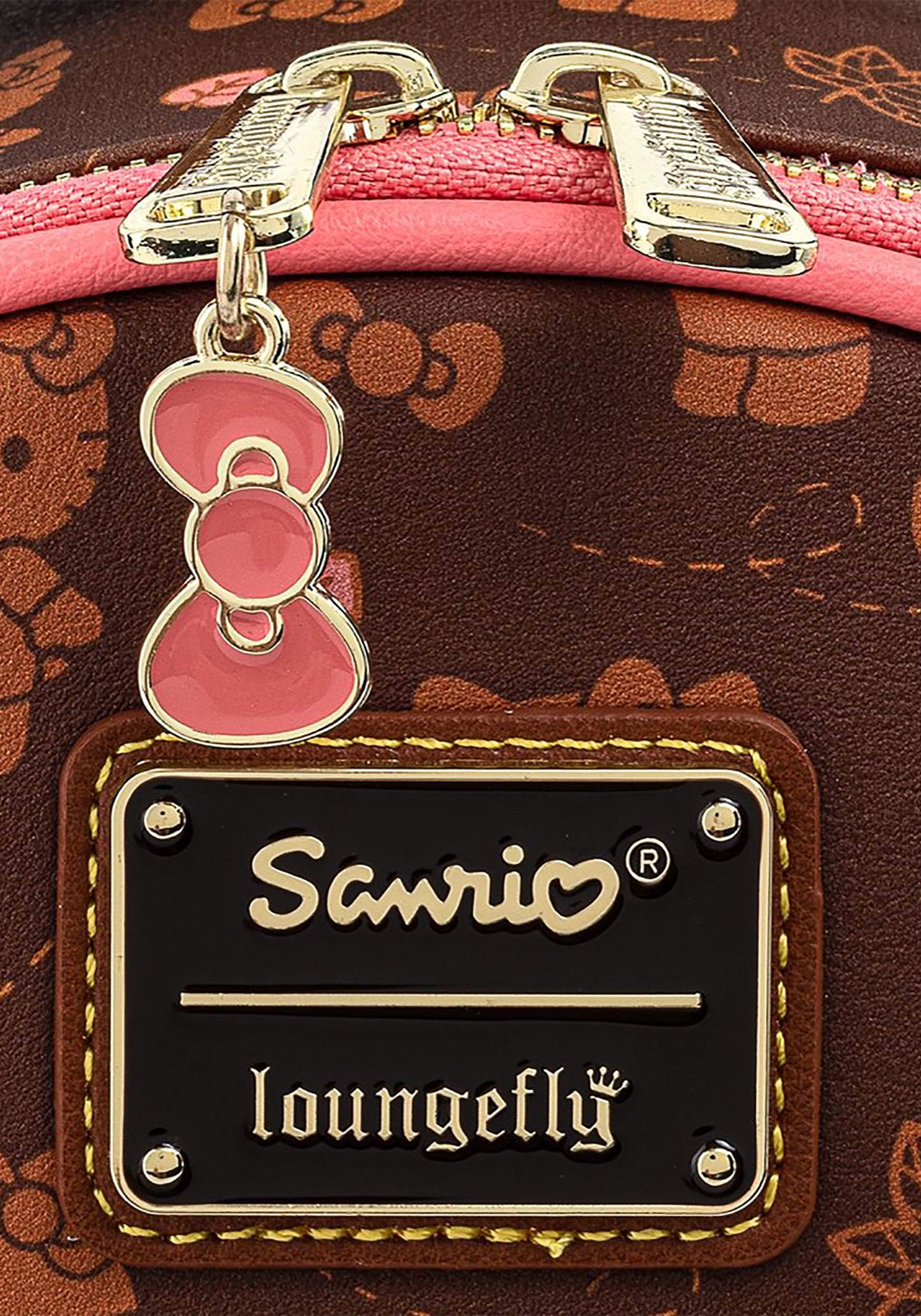 Loungefly Sanrio Hello Kitty Pumpkin Spice Adult Womens Convertible Mini Backpack Purse