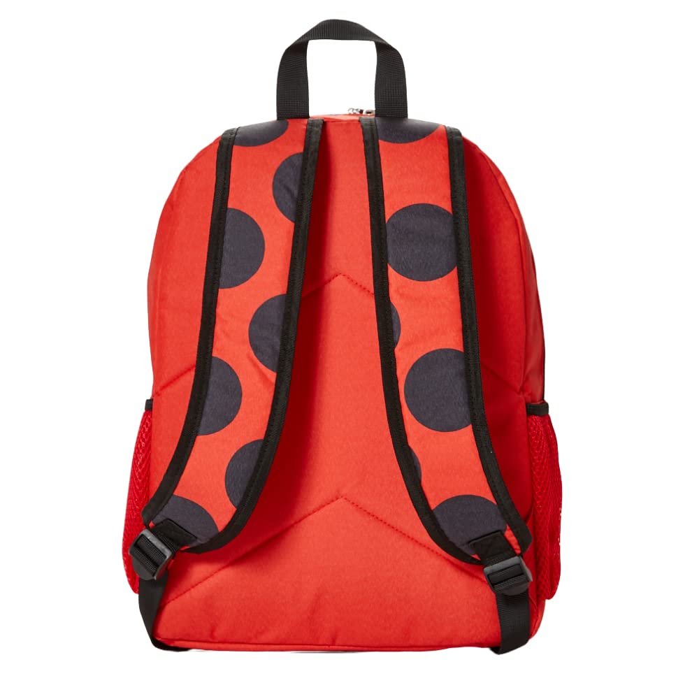 Miraculous Ladybug Backpack for Girls, 16 inch, Red