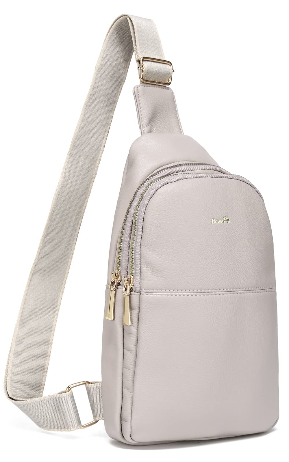 Peyorom Small Crossbody Sling Bag for Women, Vegan Leather Chest Bags Sling Backpack Hiking Travel Daypack Black