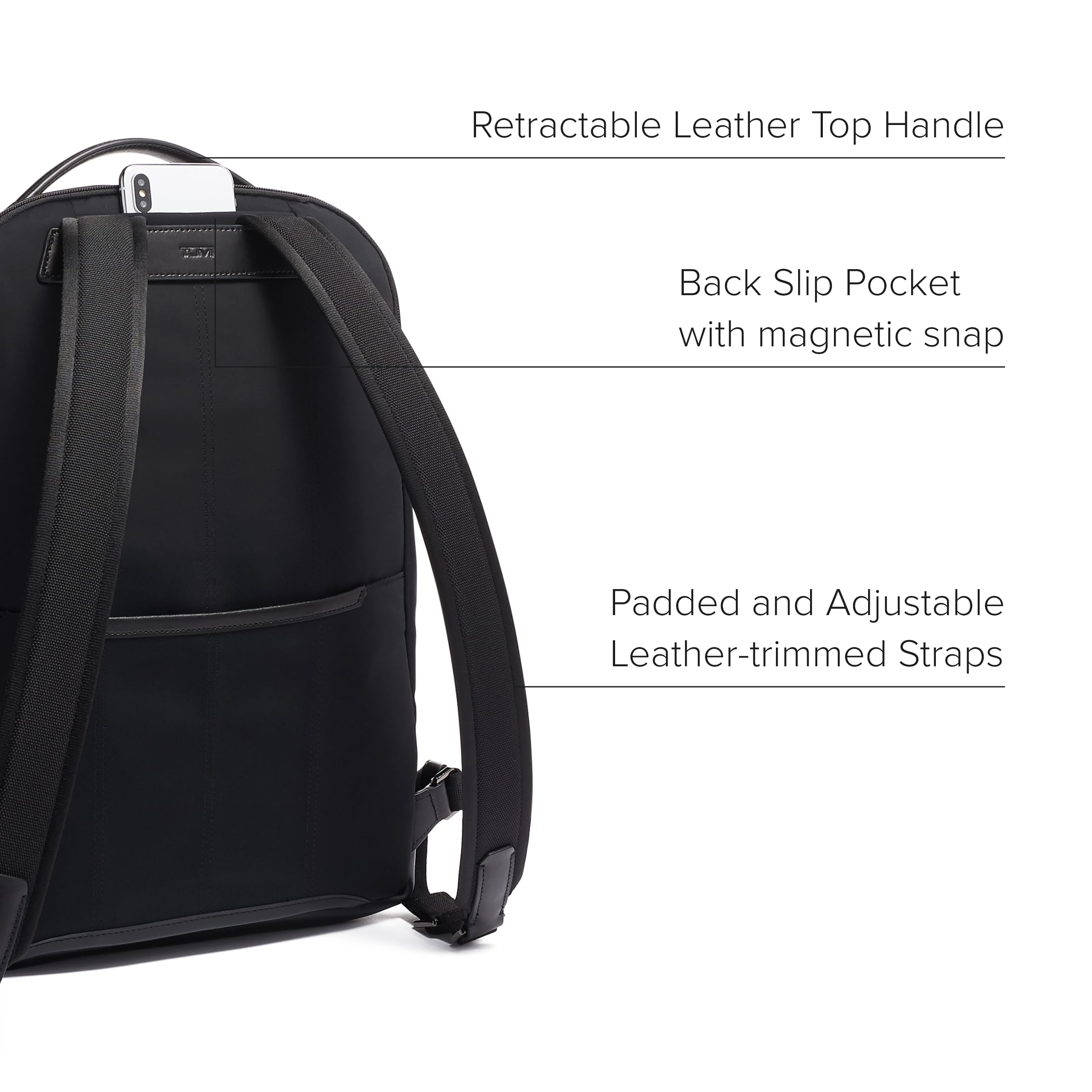 TUMI - Harrison Warren Laptop Backpack - 15 Inch Computer Bag for Men and Women - Black