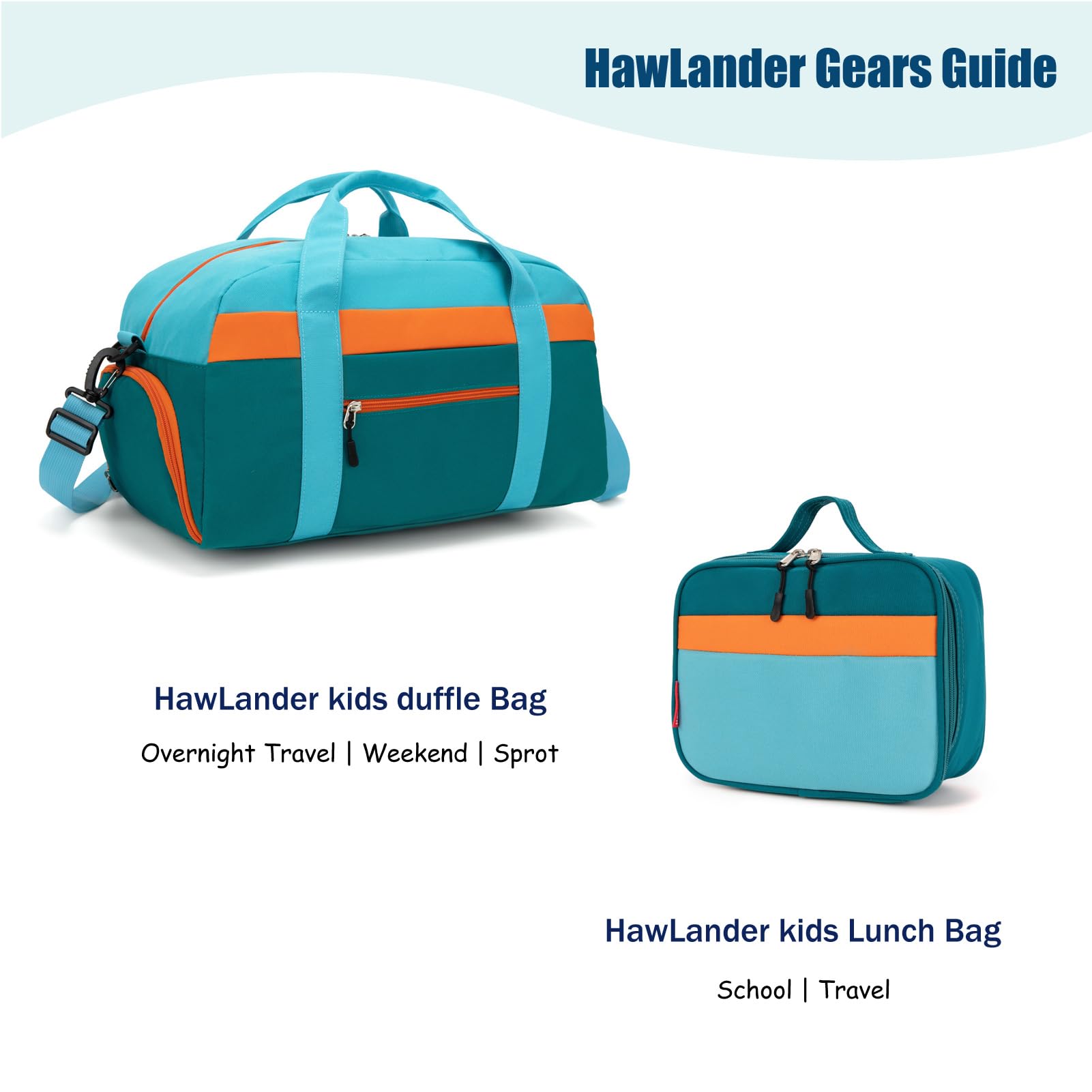 HawLander Preschool Kids Backpack, 12 inch Toddler Backpacks for Boys with Chest Strap, Blue Green