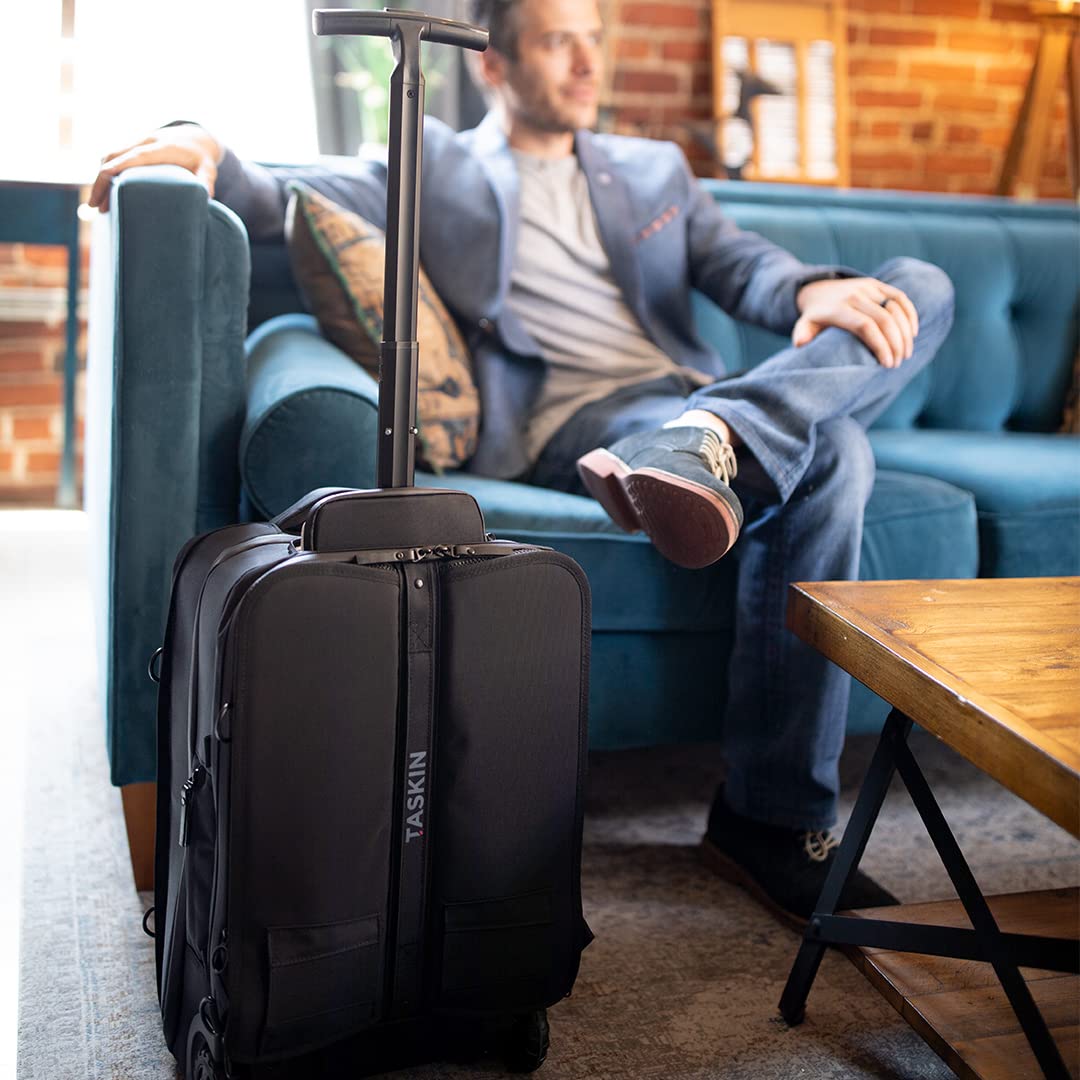 New | Taskin Xplorer (Now Larger) | Wheeled Rolling Travel Backpack w/ Laptop Compartment | Expandable & Convertible | Explorer
