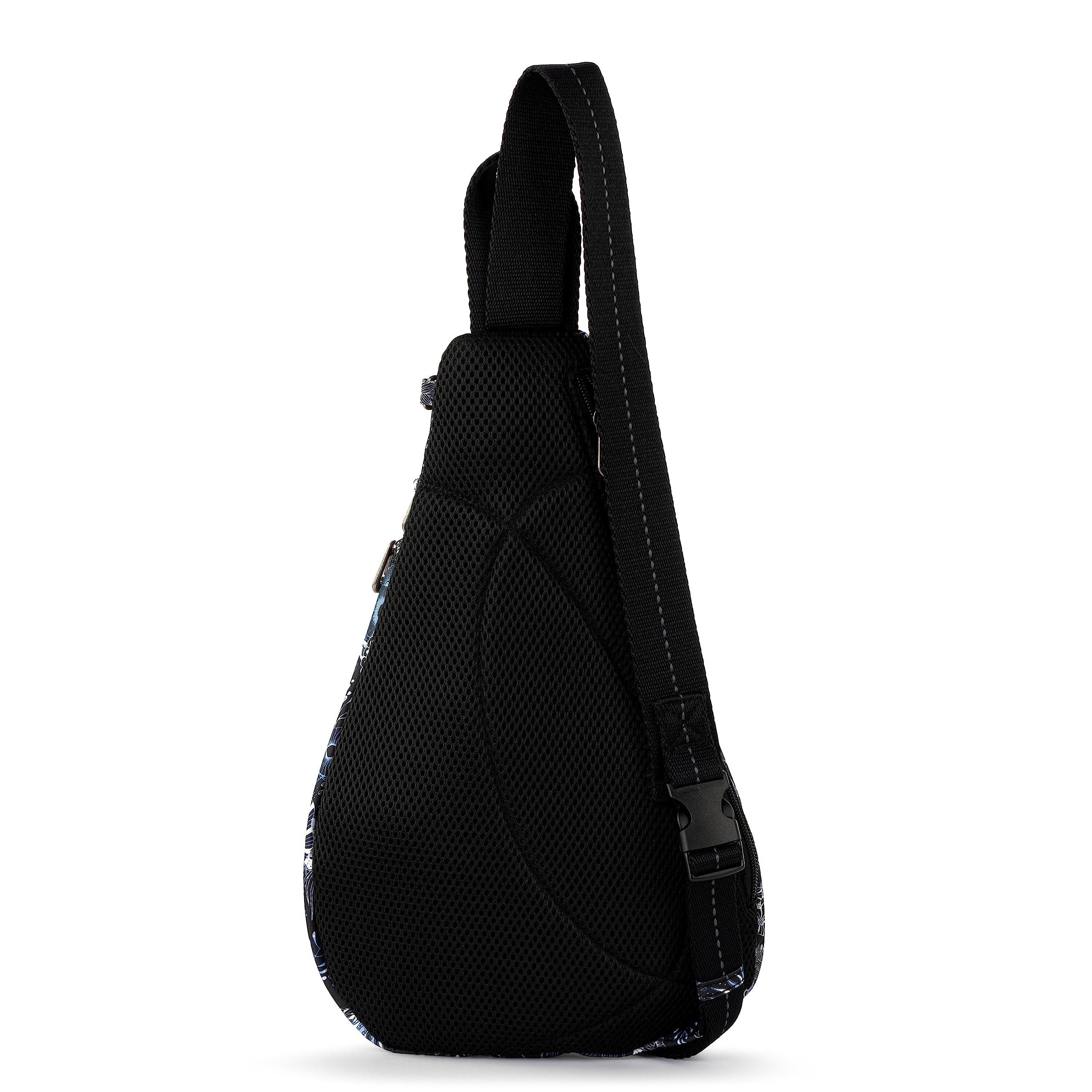 Sakroots Women's Go Sling Backpack in Nylon Eco Twill, Midnight Seascape, One Size
