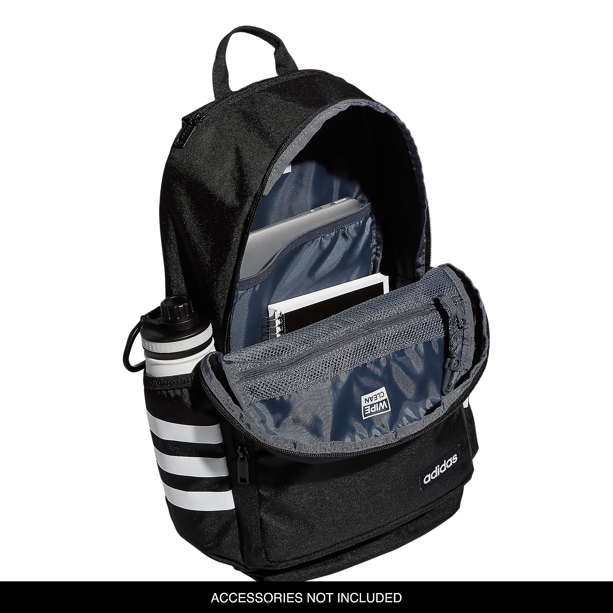 adidas Classic 3S 4 Backpack, Black/White, One Size