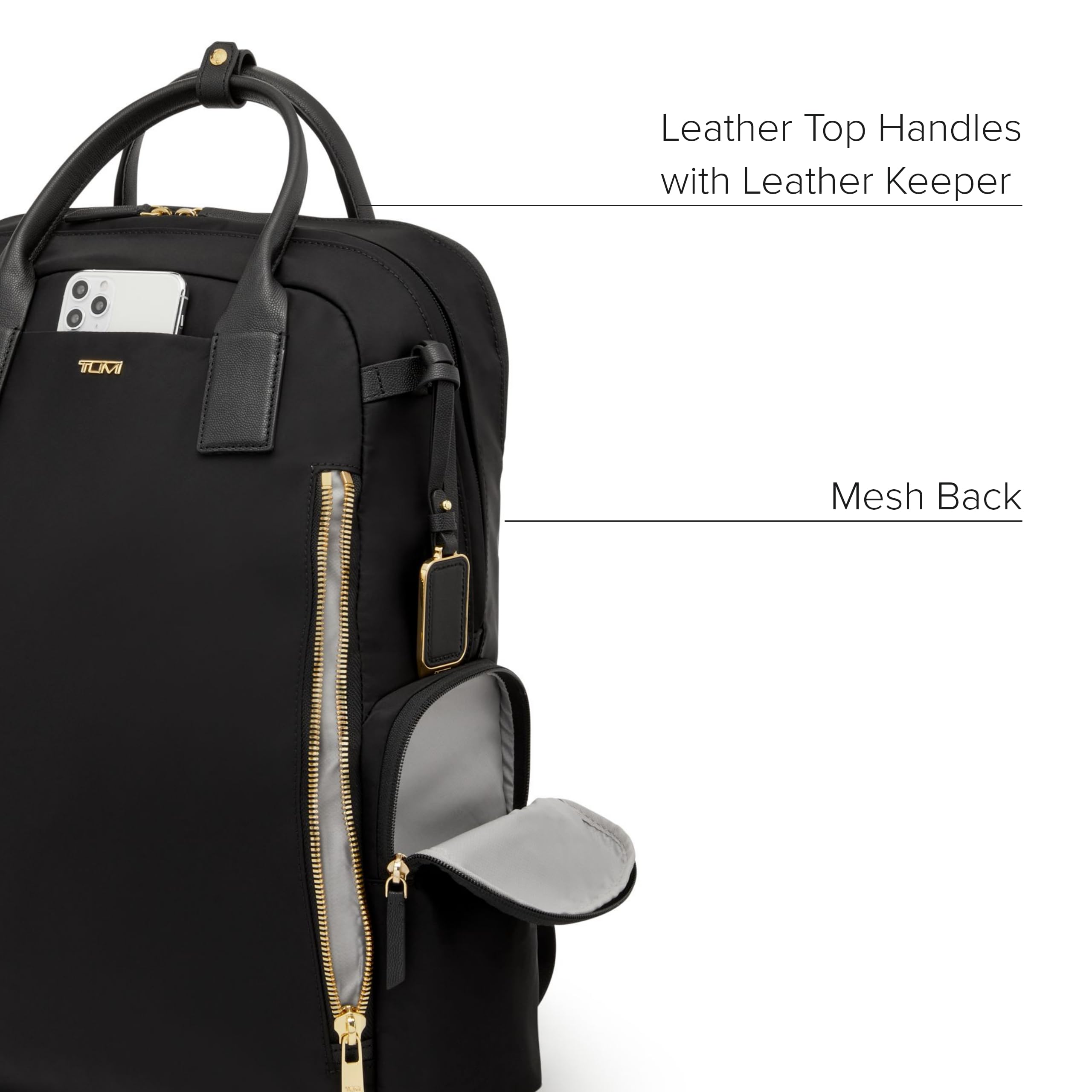 TUMI Voyageur Atlanta Backpack - Black/Gold