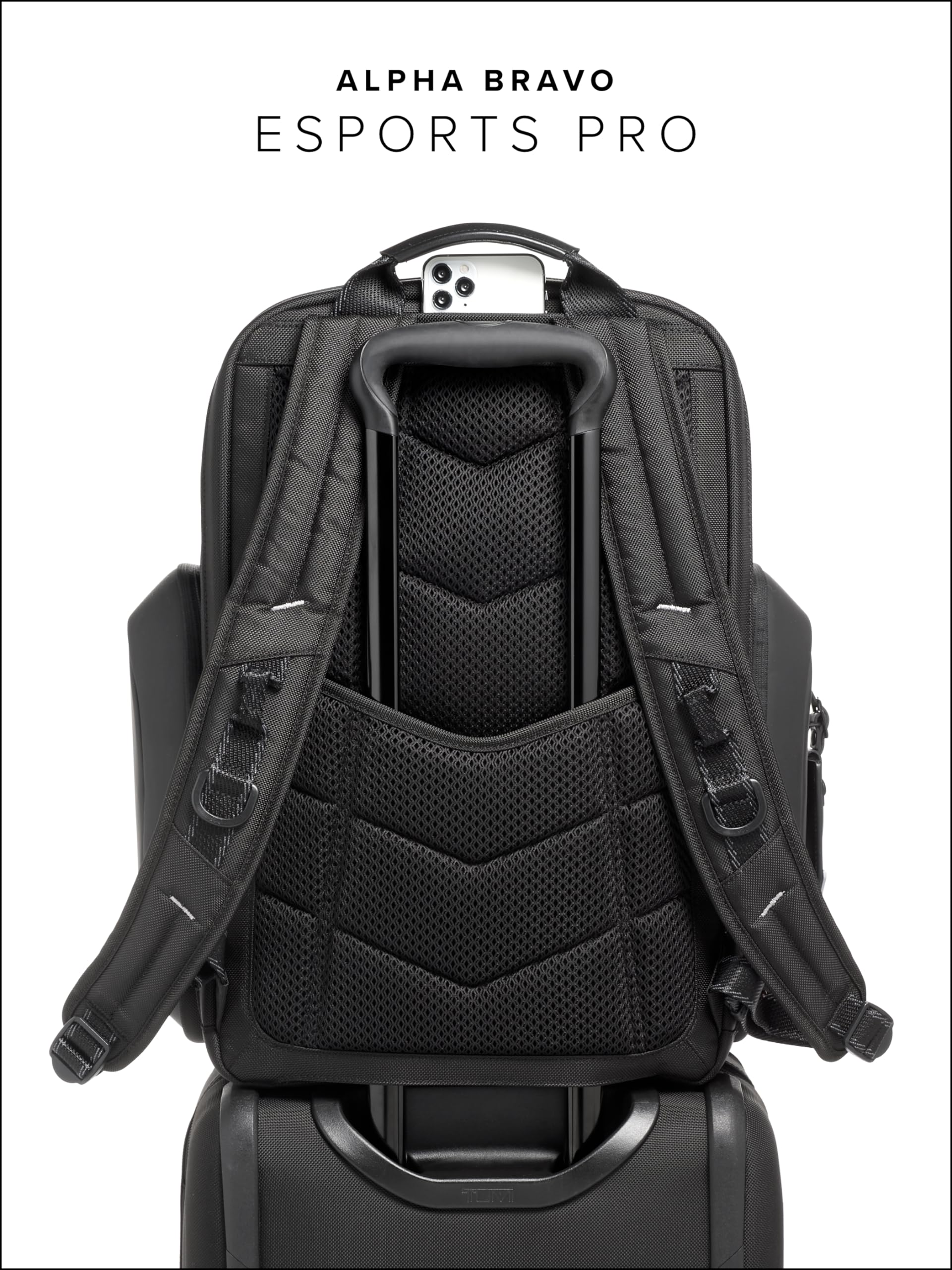 TUMI Men's EsportsPro Large Backpack, Black, One Size