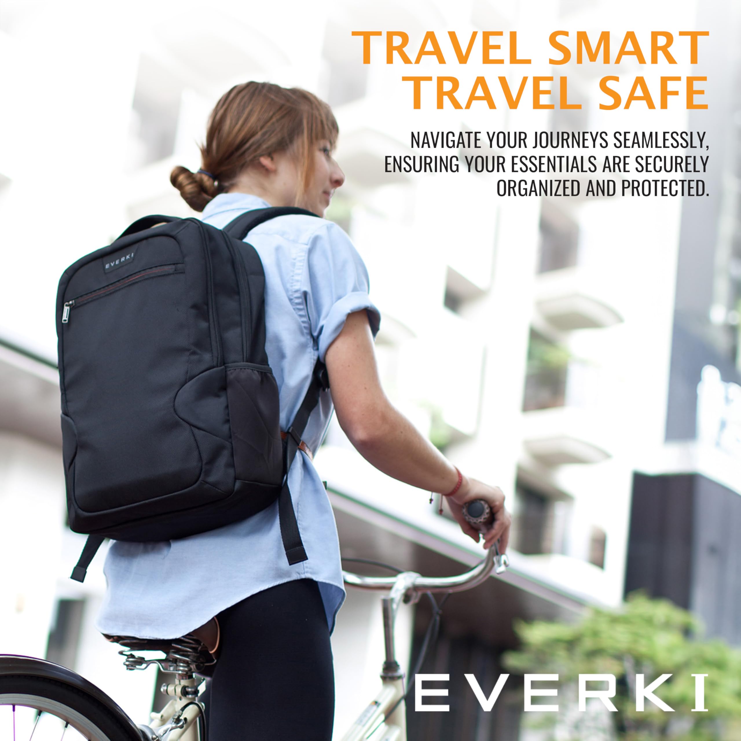 EVERKI Studio Slim Business Professional 14.1-Inch/MacBook Pro 15 Laptop Backpack, Lightweight, Men or Women (EKP118)