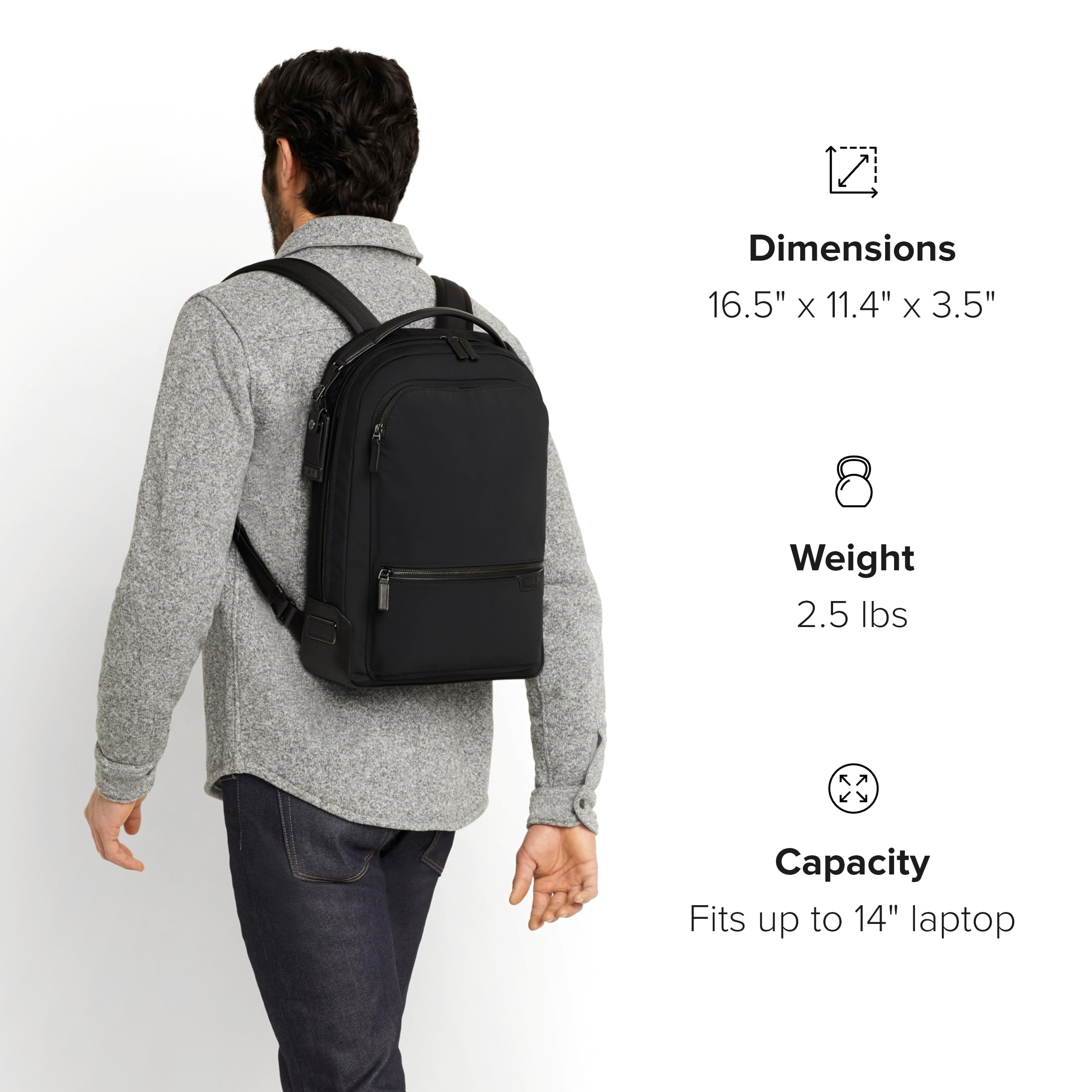 TUMI(トゥミ) Men's Backpacks, Black, One Size