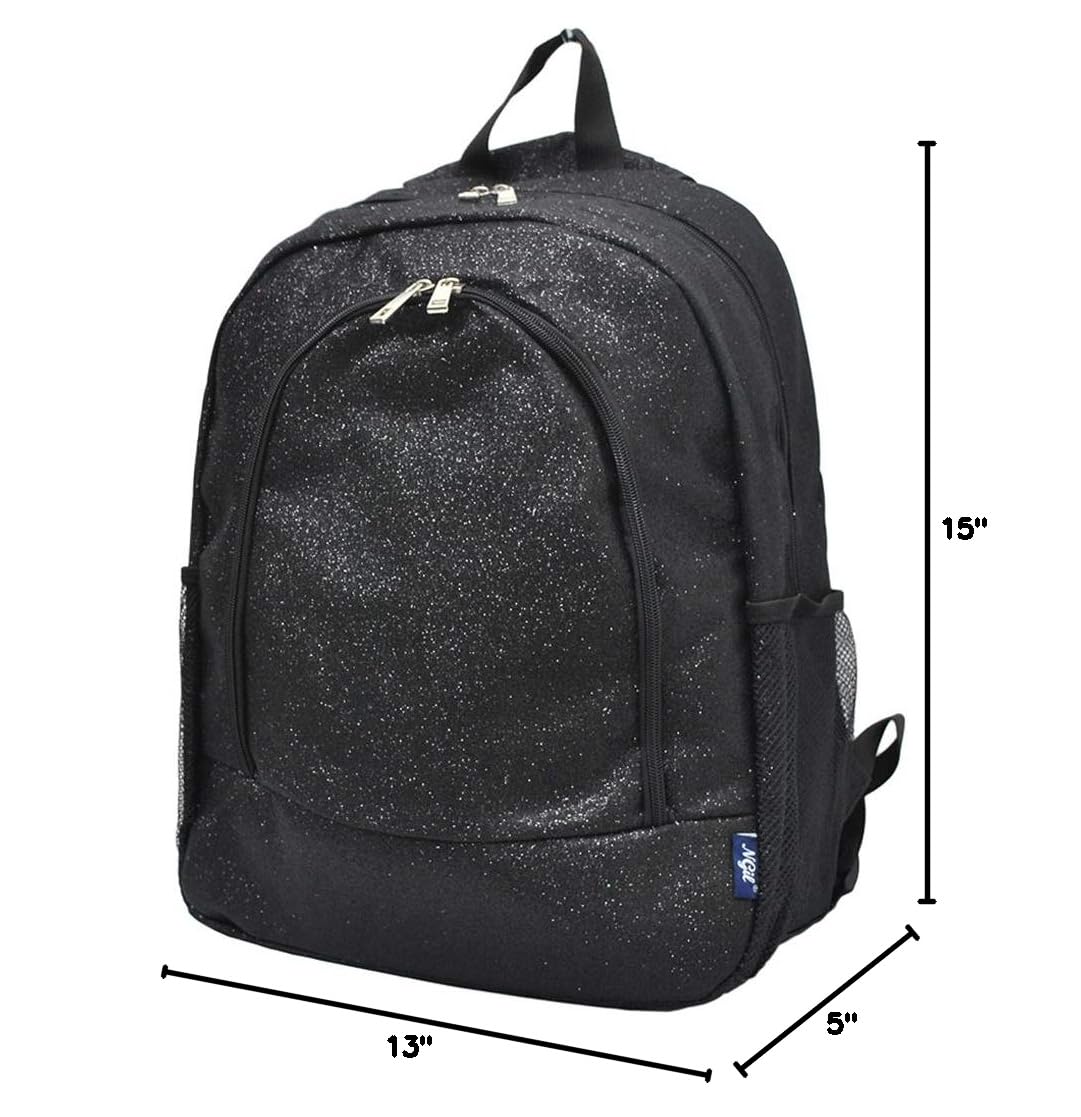 NGIL Canvas School Backpack (Glitter-Black)