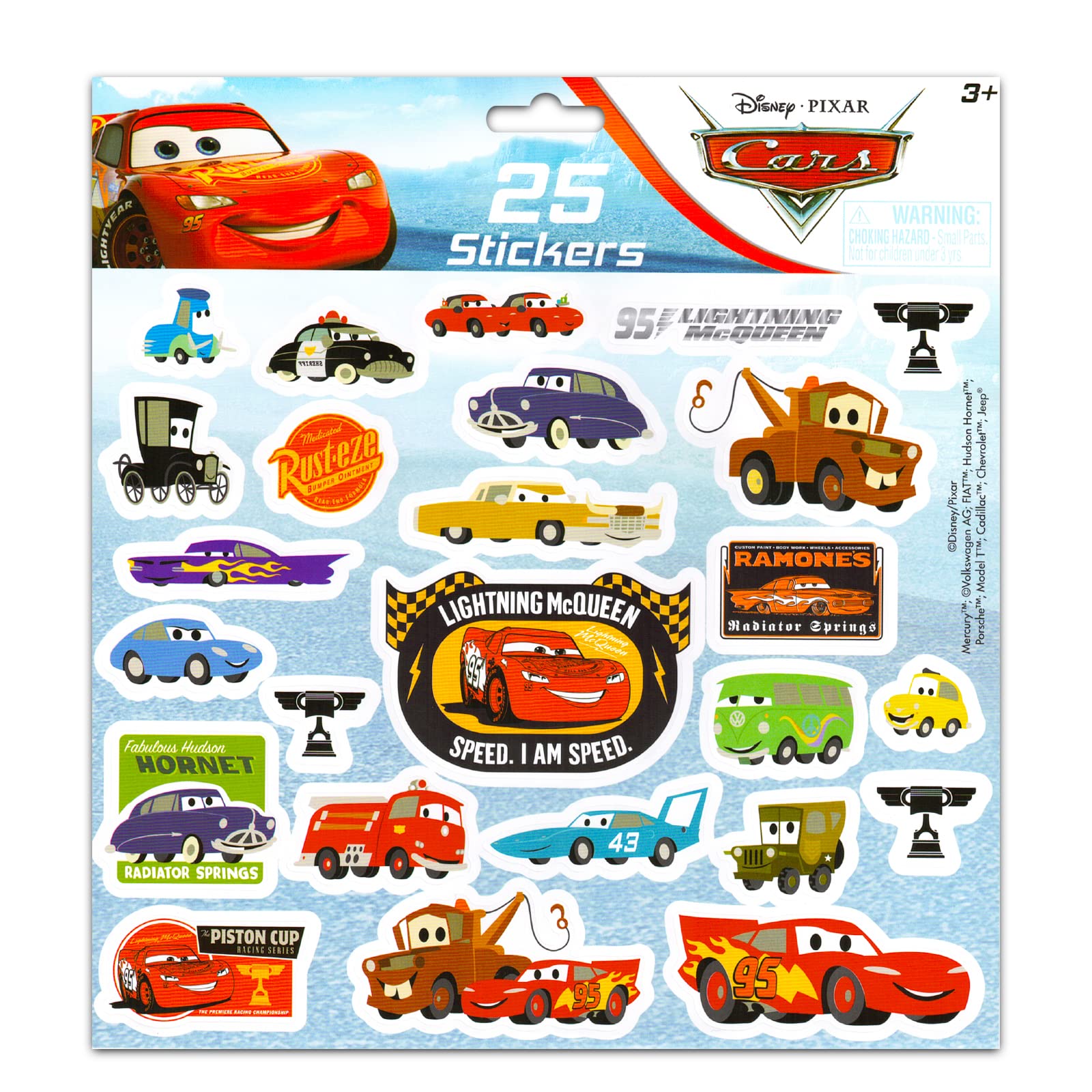 Disney Cars Backpack for Kids ~ Deluxe 16" Disney Cars Backpack Bundle (Disney Cars School Supplies)