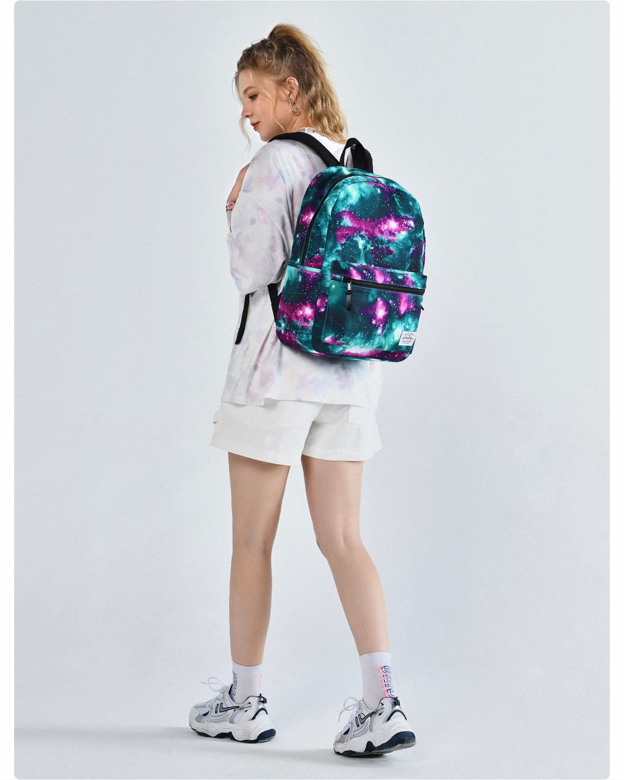 HotStyle TRENDYMAX Galaxy Backpack for School Girls, Boys & Kids, Green