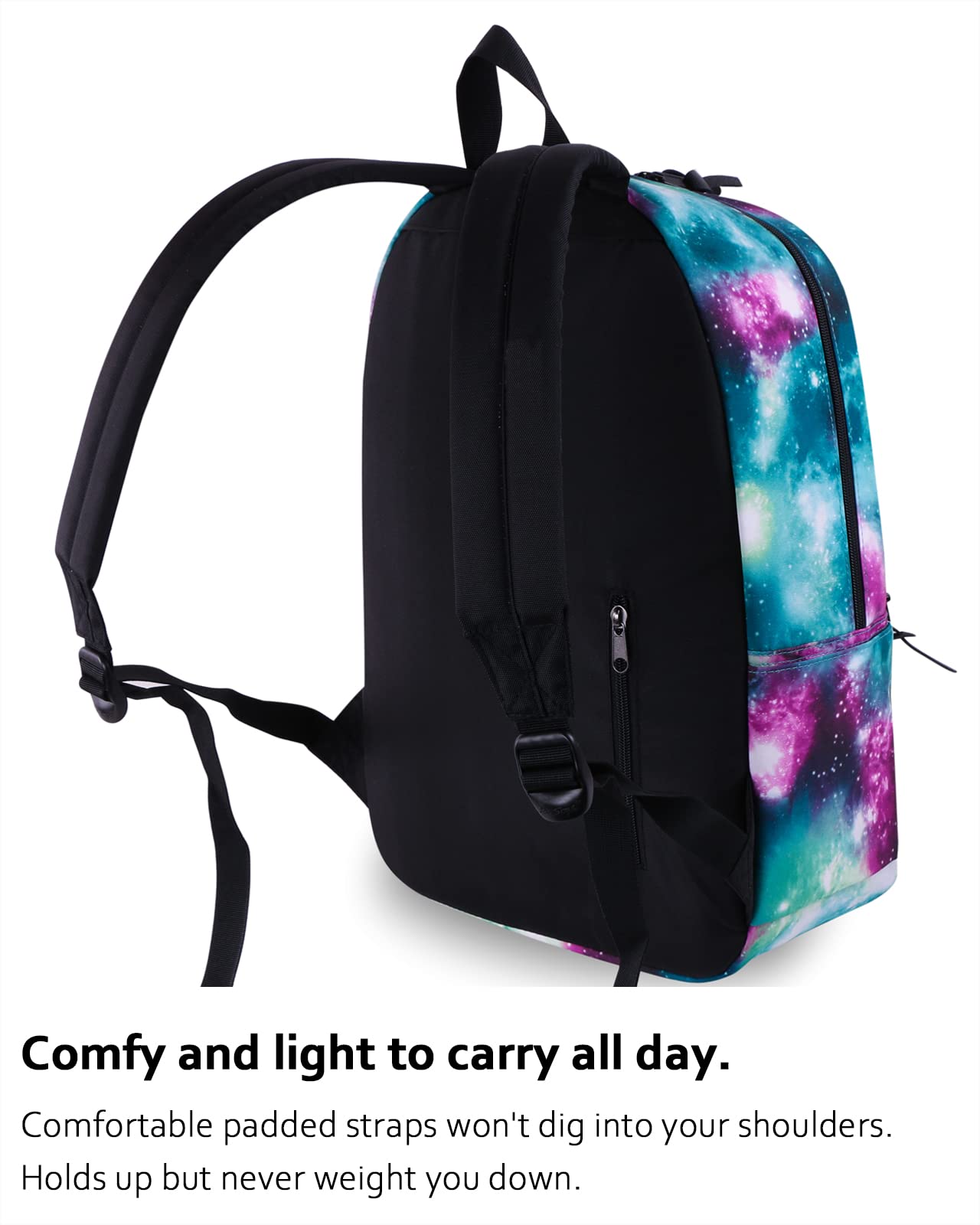 HotStyle TRENDYMAX Galaxy Backpack for School Girls, Boys & Kids, Green