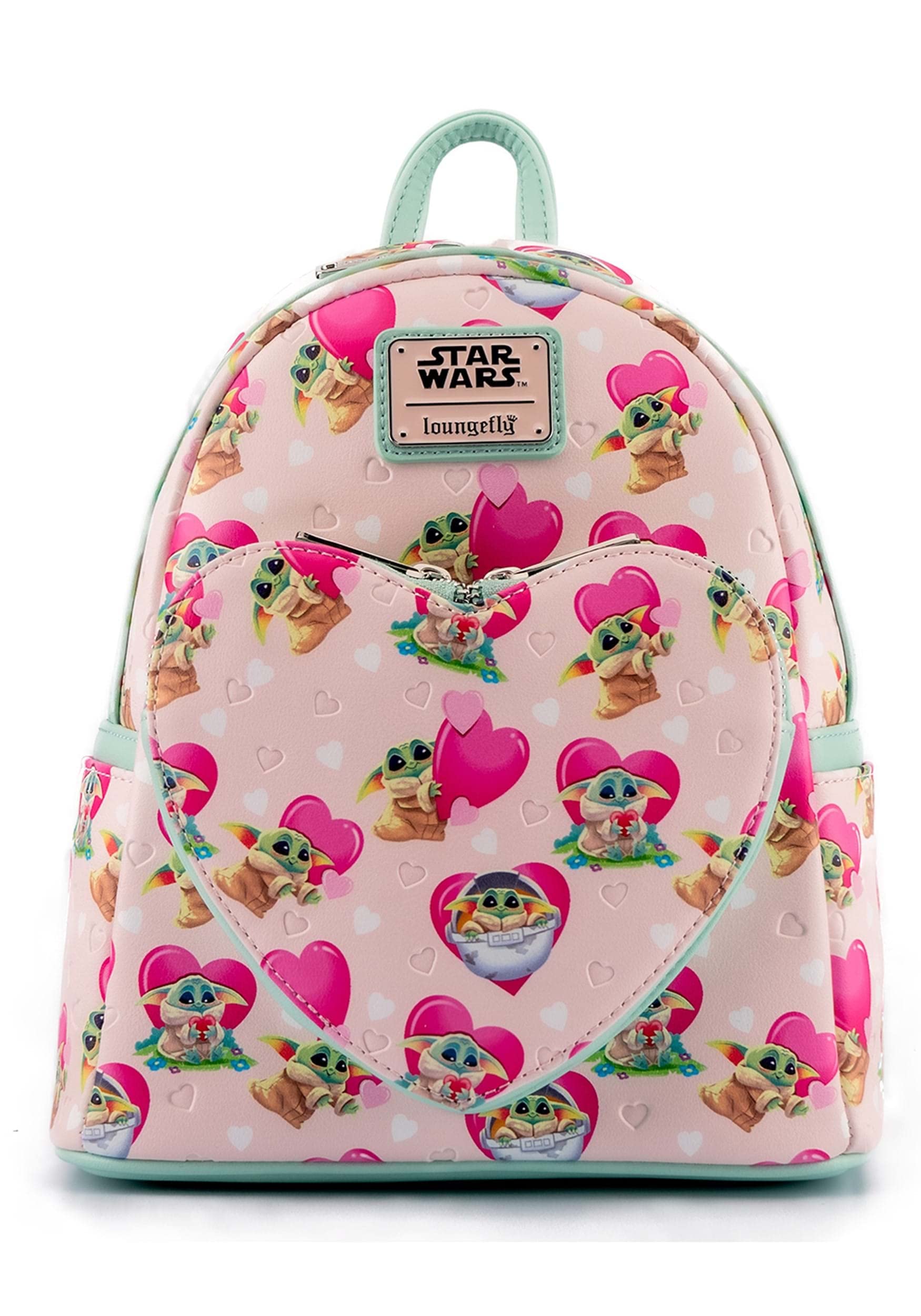 Loungefly Star Wars Mandalorian Grogu Valentines Backpack Star Wars One Size