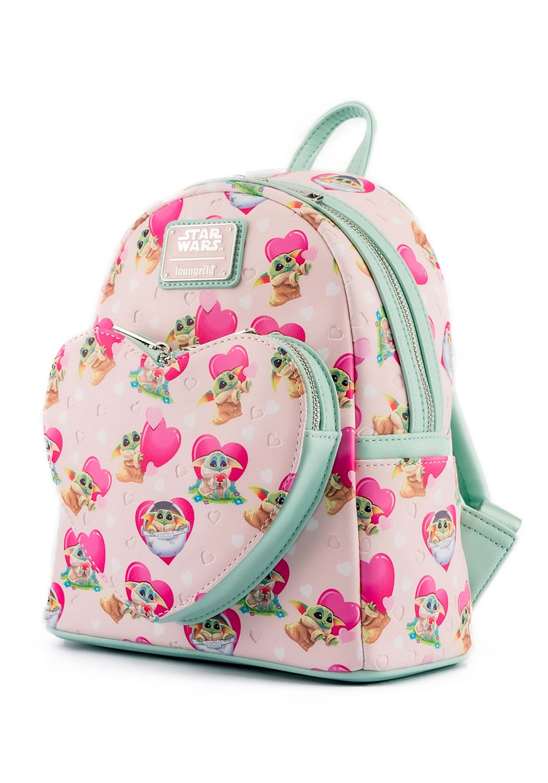 Loungefly Star Wars Mandalorian Grogu Valentines Backpack Star Wars One Size