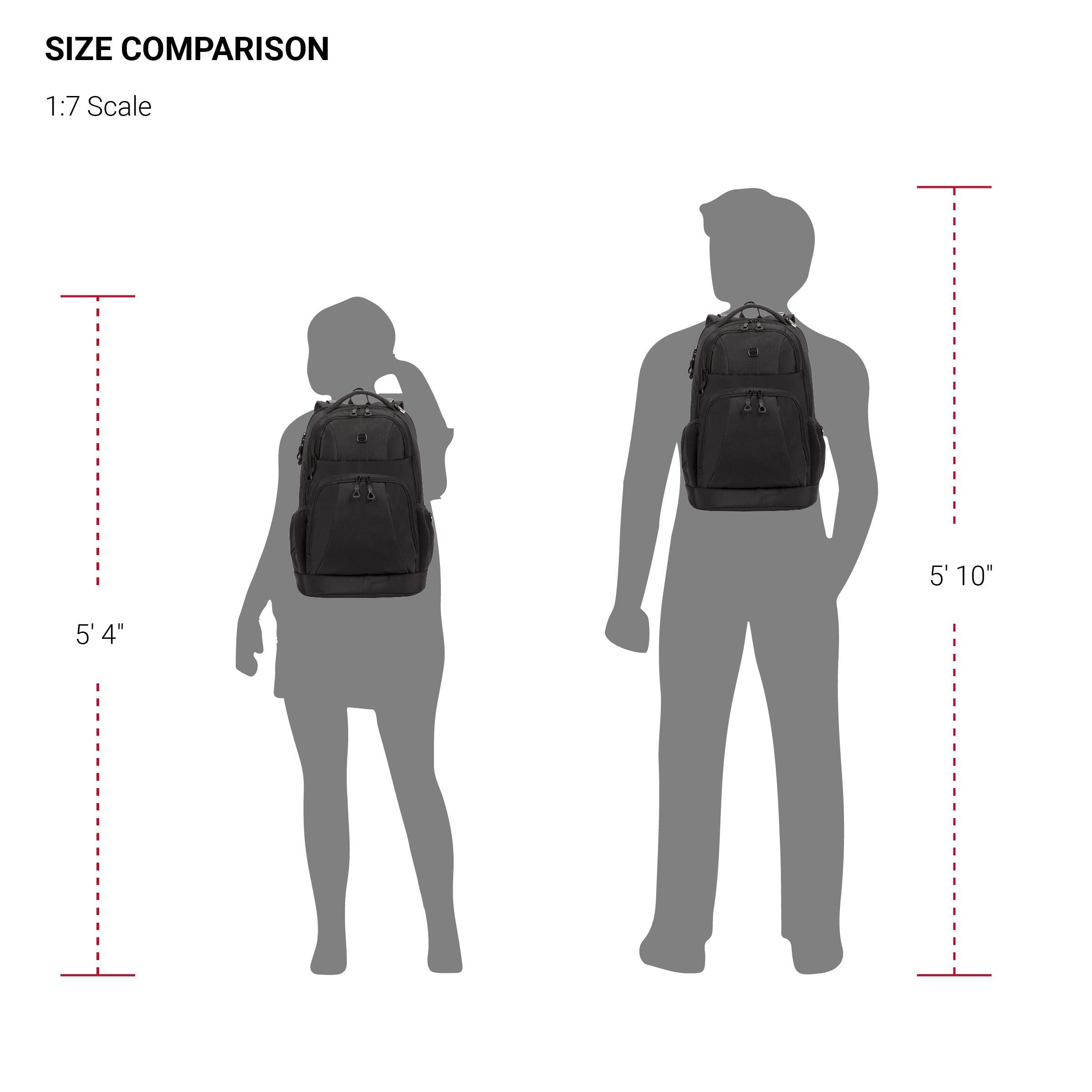 SwissGear 5698 Laptop Backpack, Black, 17-Inch
