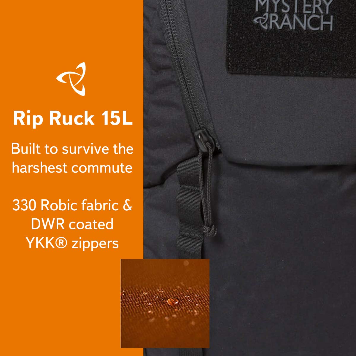 Mystery Ranch Rip Ruck 15-Black Everyday Companion Bag