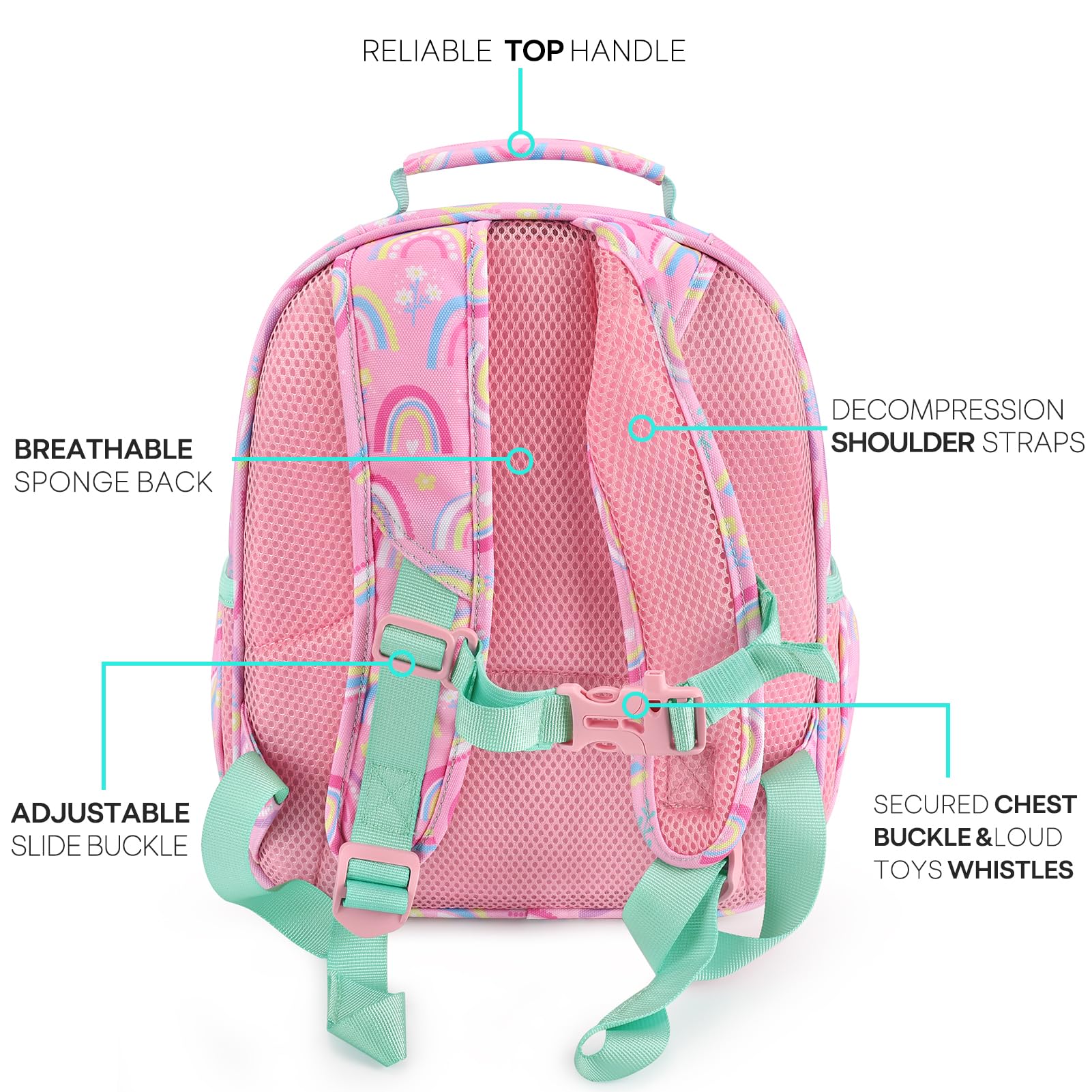mibasies Toddler Backpack for Kids Boys Girls Daycare Preschool Mini backpack