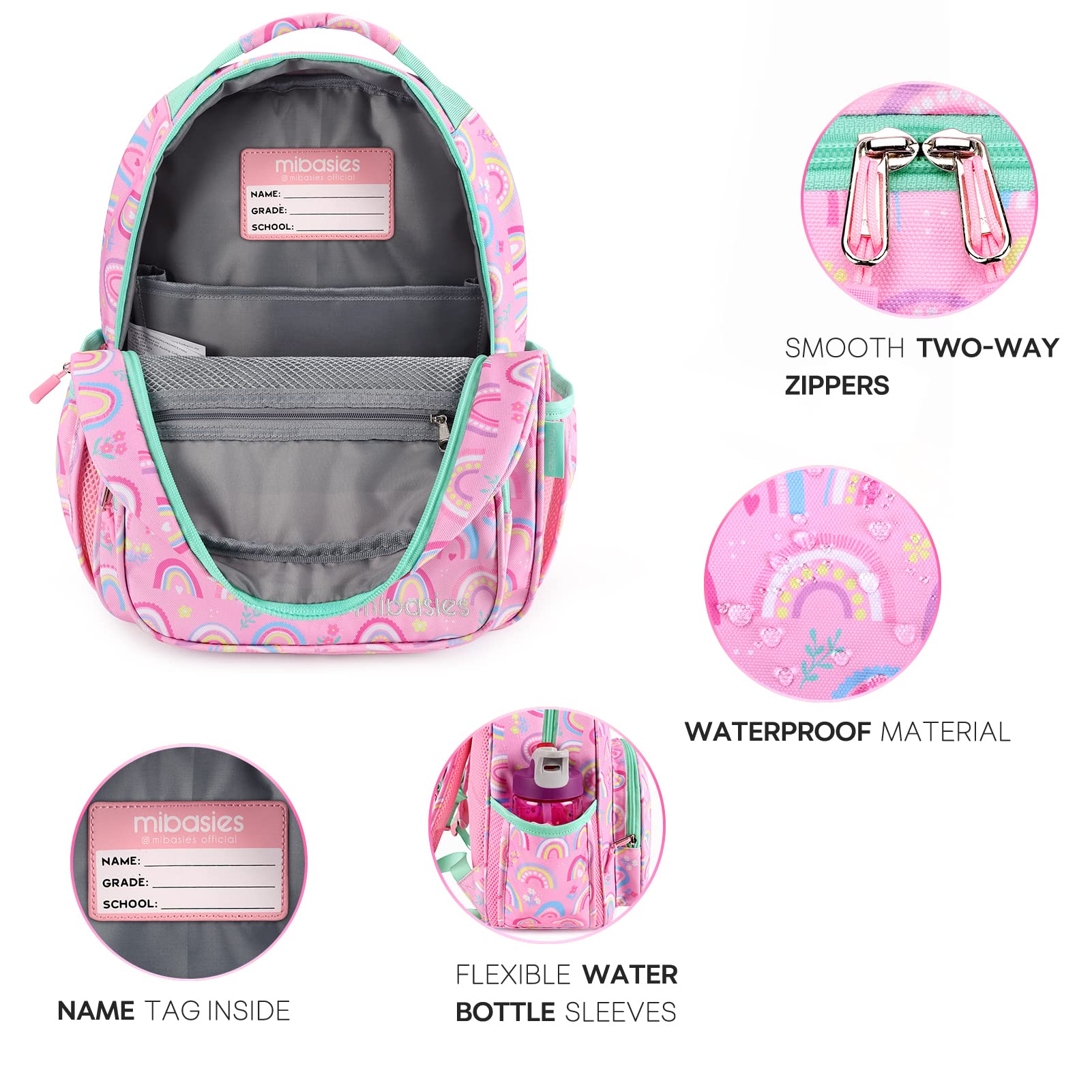 mibasies Toddler Backpack for Kids Boys Girls Daycare Preschool Mini backpack