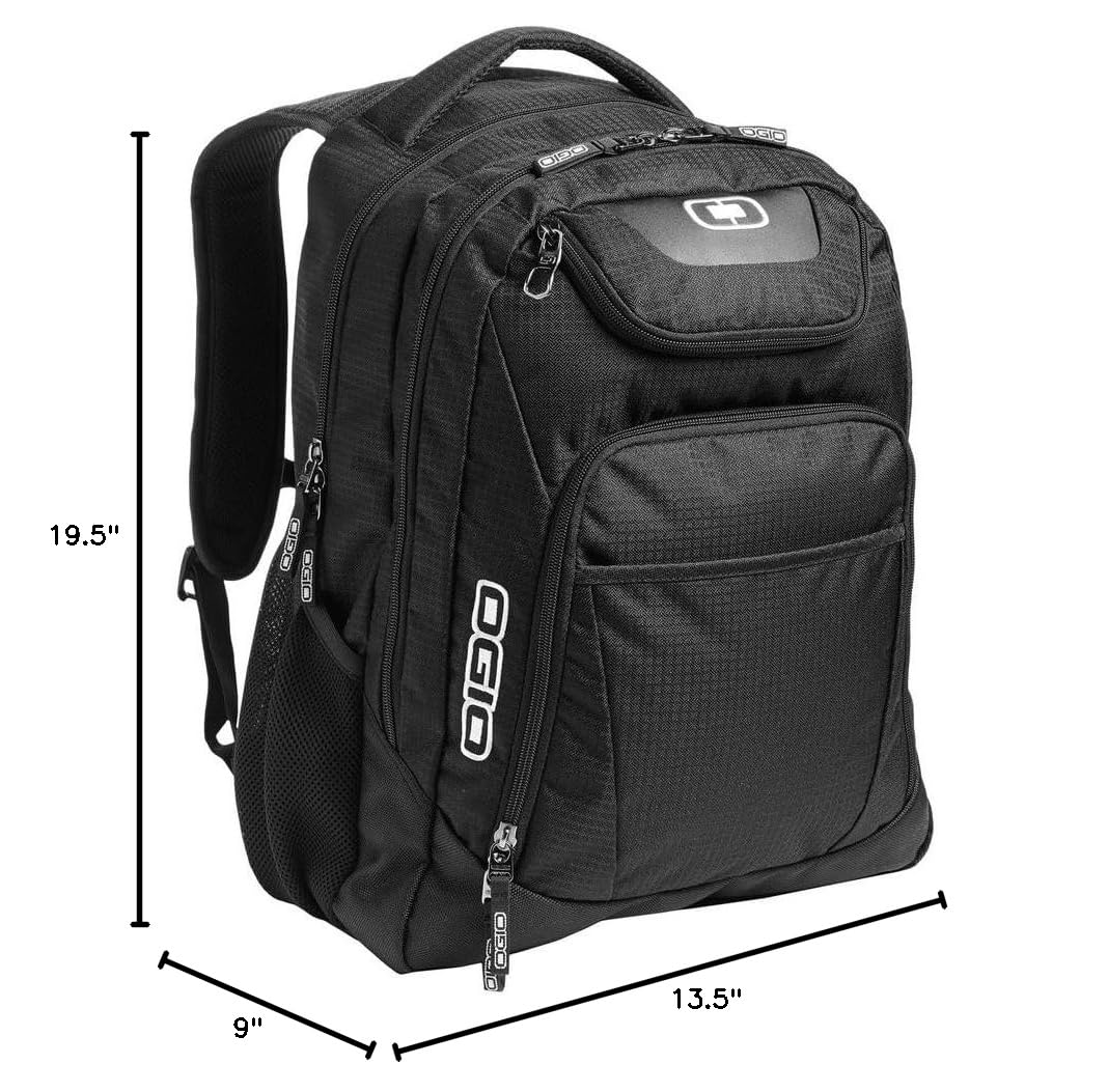 OGIO 411069.03 Black/Silver Excelsior Carry-On Commuter Backpack