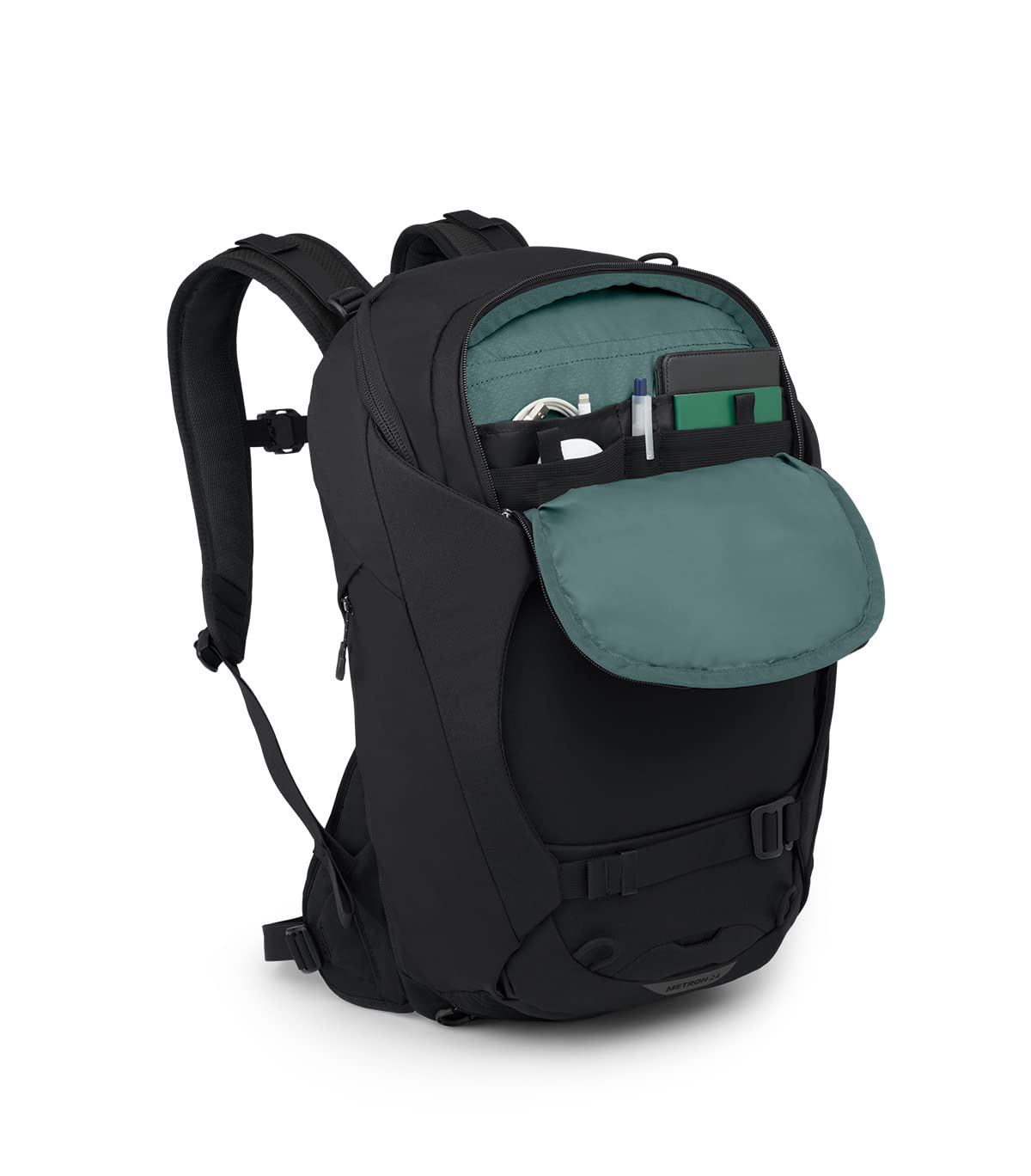 Osprey Metron 24 Bike Commuter Laptop Backpack, Black