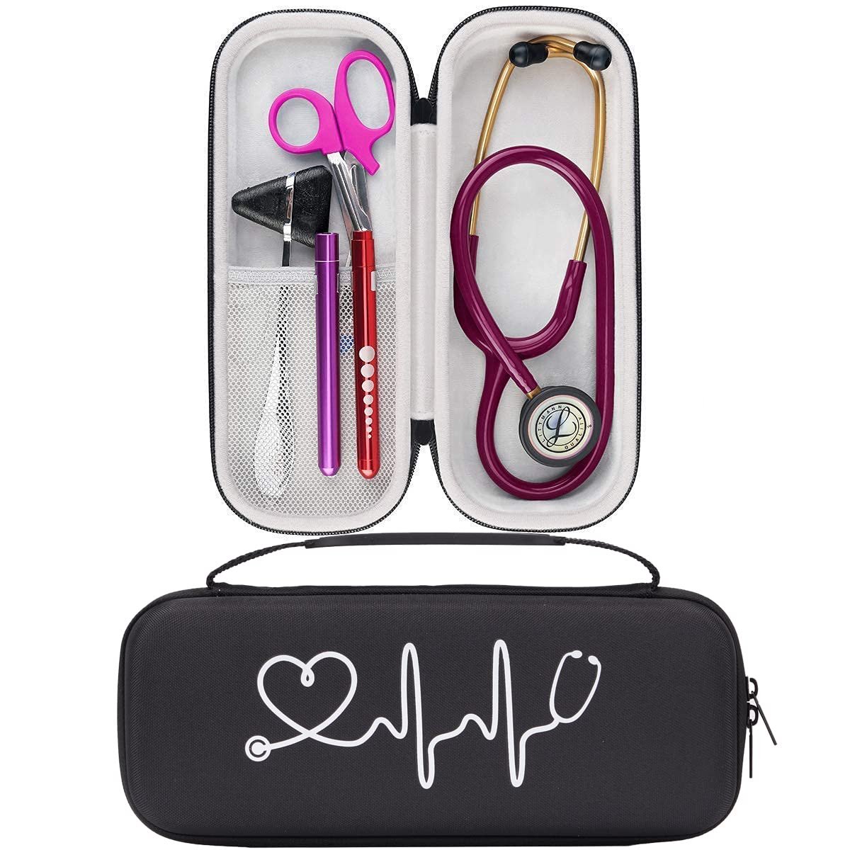 Erihop Nurse Bag, Nurse Backpack, Nurse Accessories for Work, Nursing School Essentials, Black