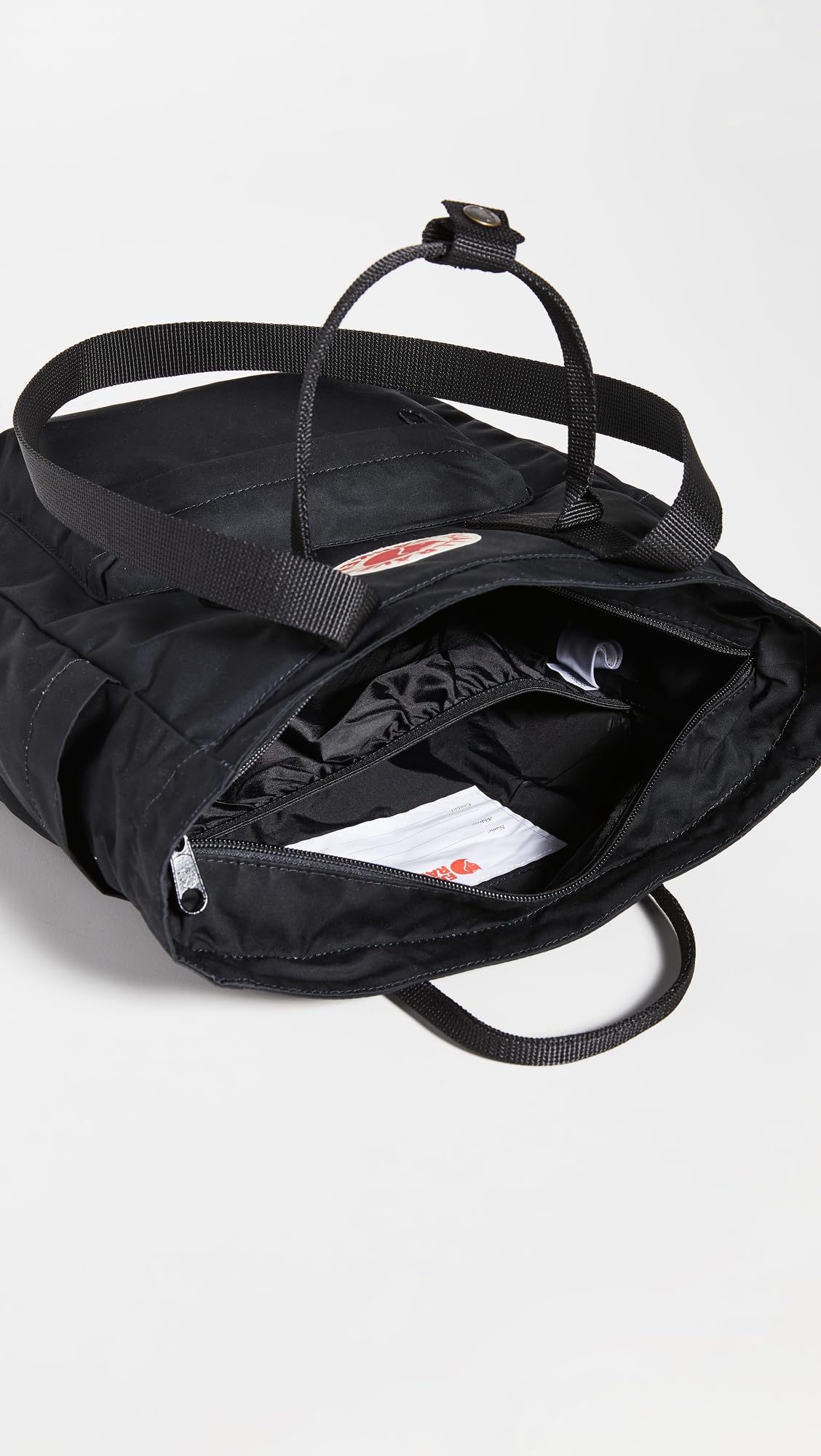 Fjallraven, Kanken Totepack Backpack with 13" Laptop Sleeve for Everyday Use and Travel, Black