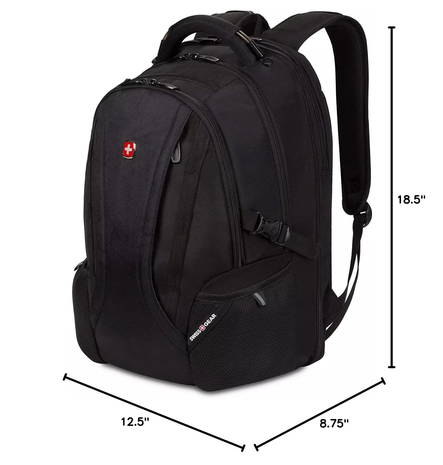 SwissGear ScanSmart Laptop Backpack, Fits Most 16" Notebook Computers, Swiss Gear Outdoor, Travel, School Bag Bookbag