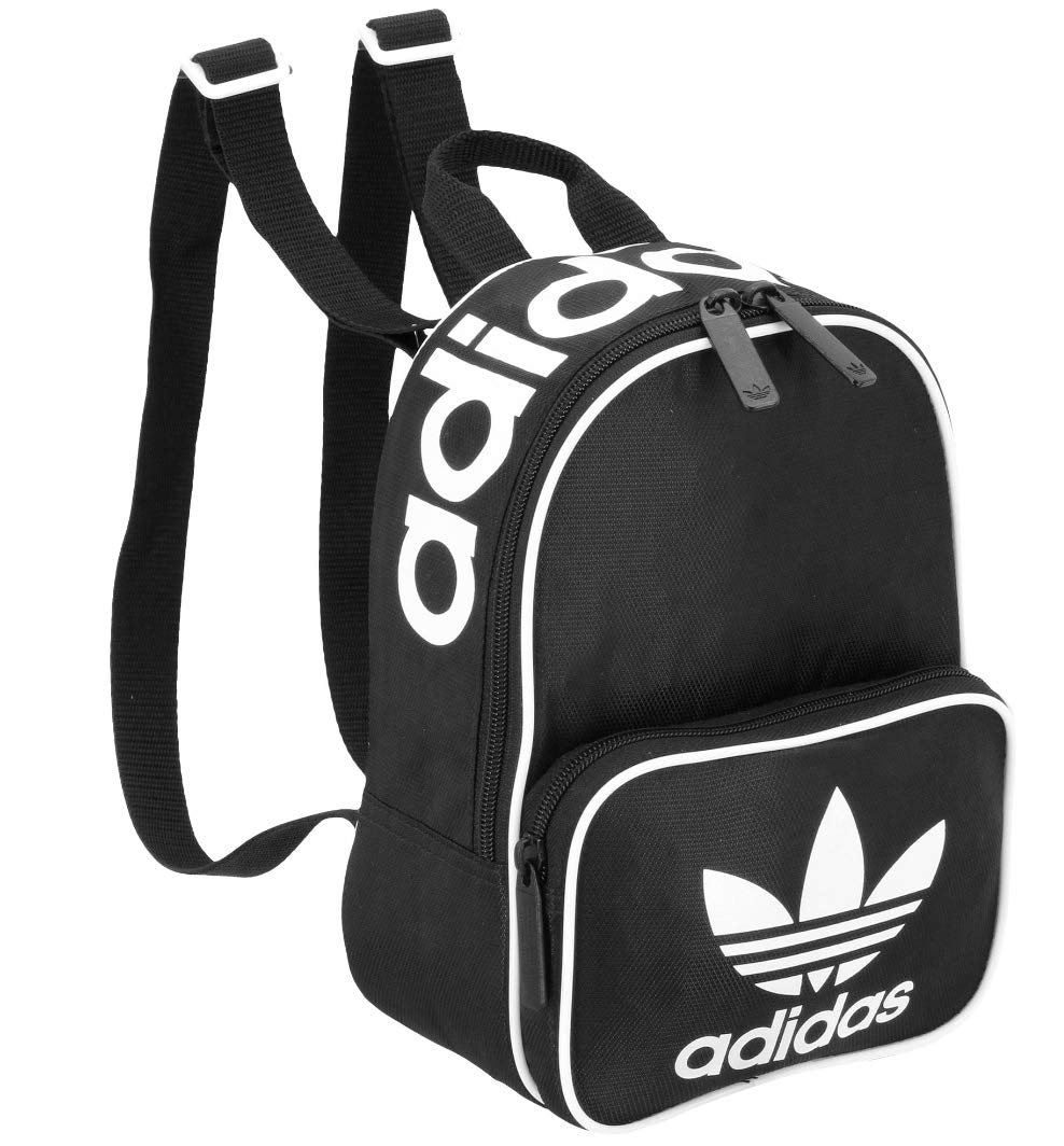 adidas Originals Women's Santiago Mini Backpack, Black/White, One Size
