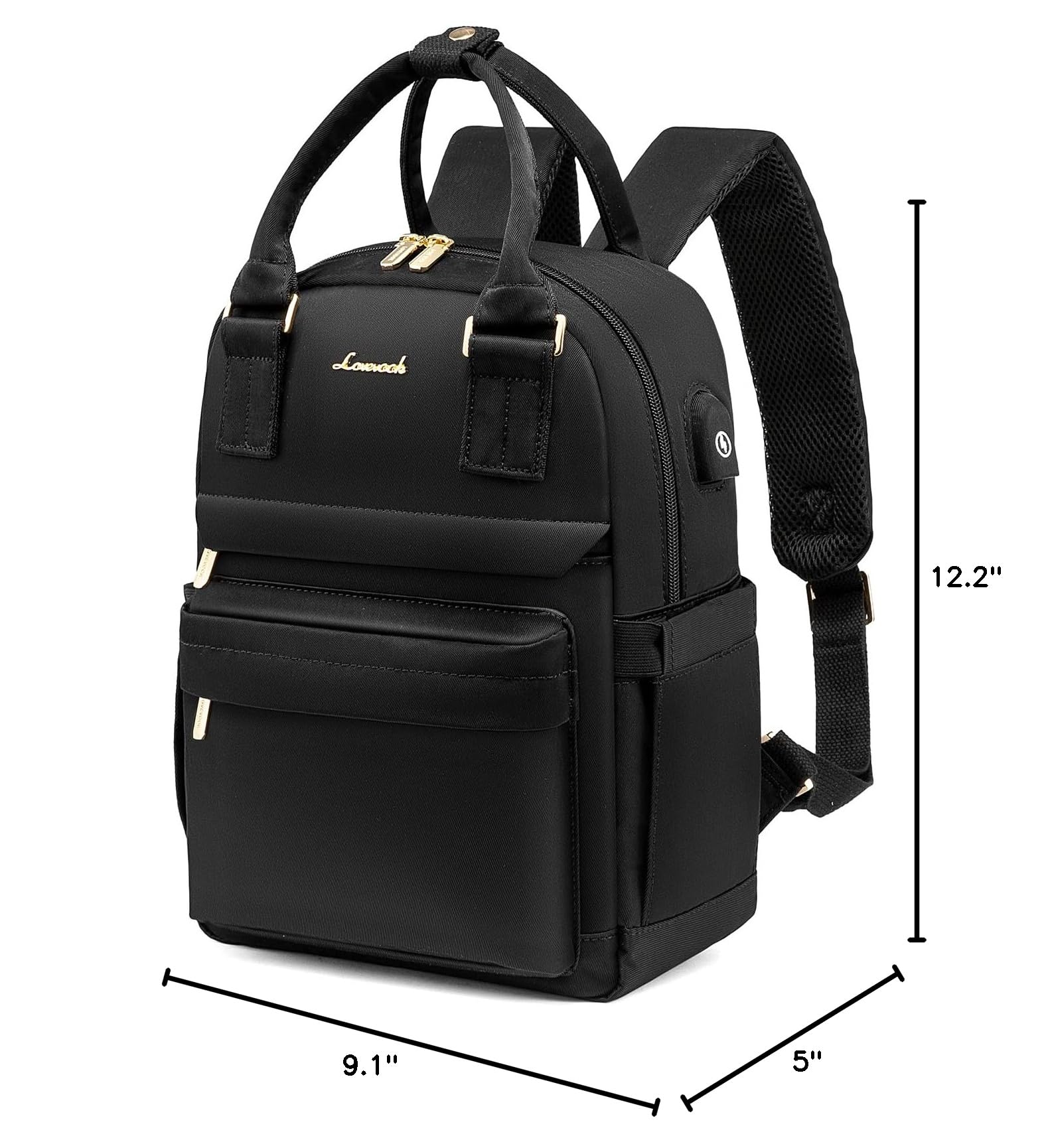 LOVEVOOK Mini Backpack for Women Girls Stylish Waterproof Backpack Purse with USB Port, Cute Daypack for School Travel Party