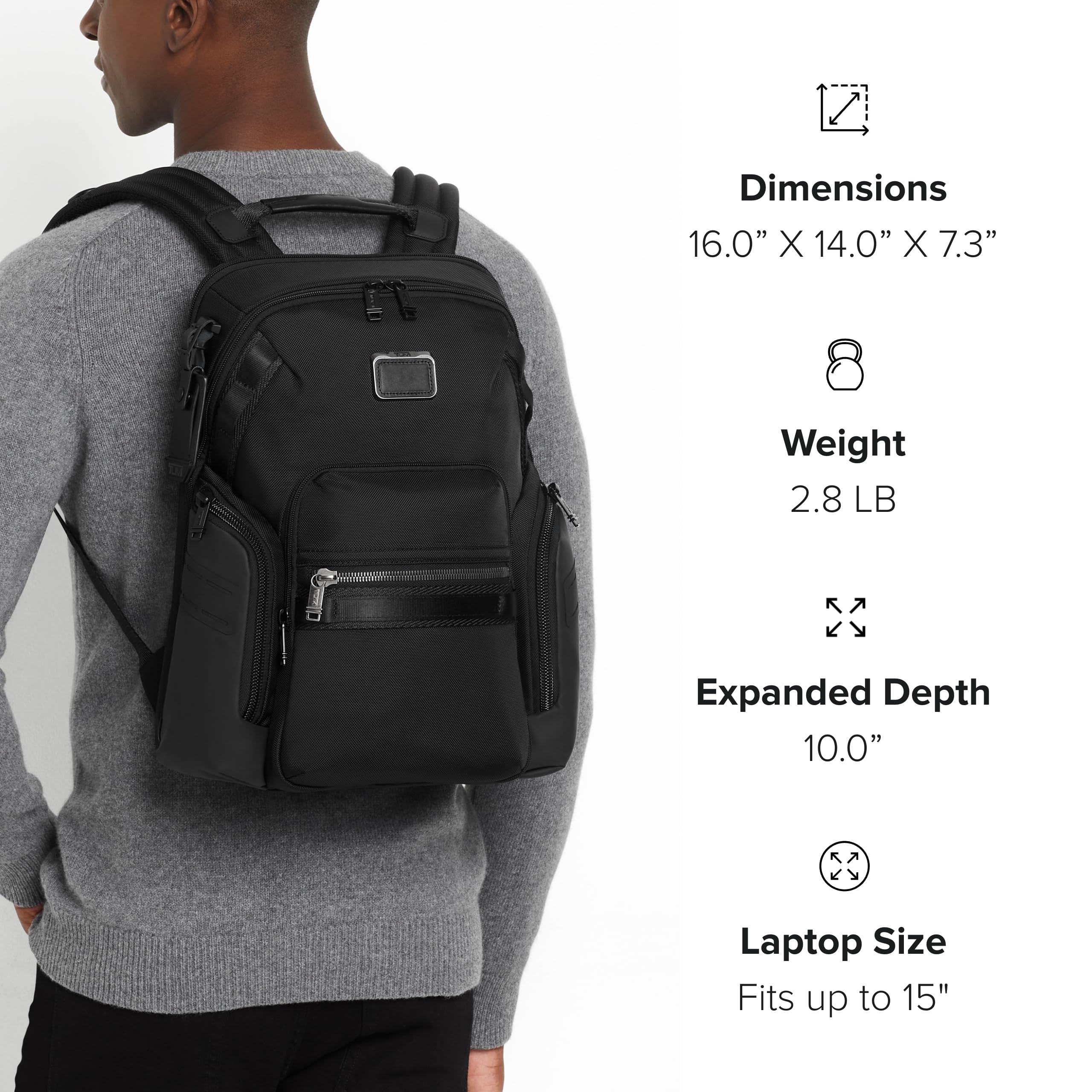 TUMI Alpha Bravo Navigation Backpack - Desert Red