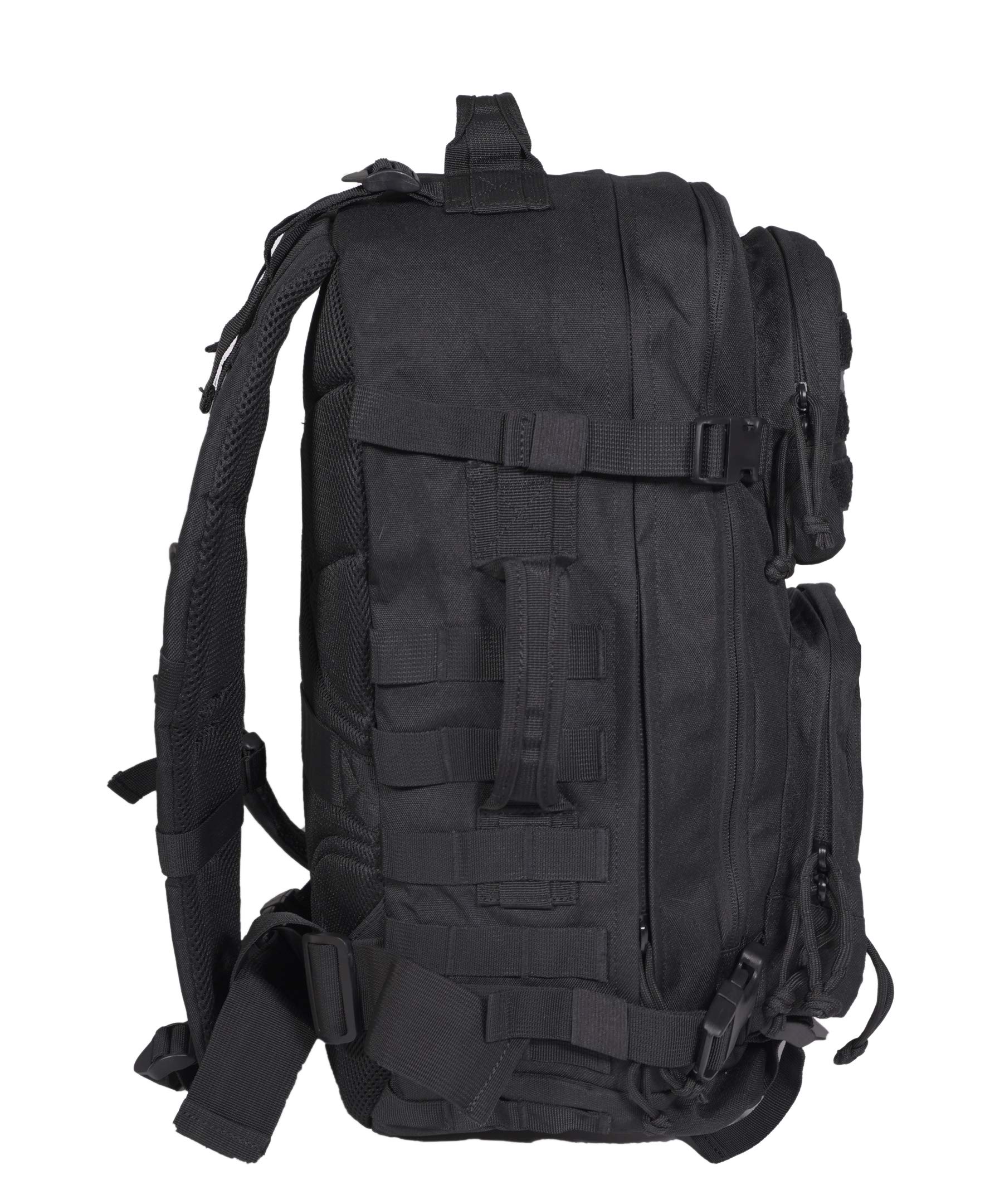 Rockland Military Tactical Laptop Backpack, Black, Large